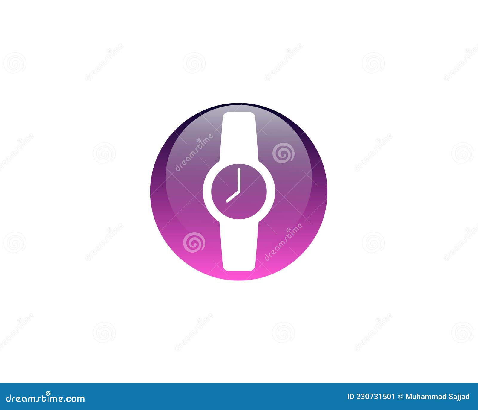 Creative Design of Hand Clock Icon Vector Clock Symbol Button Sign ...