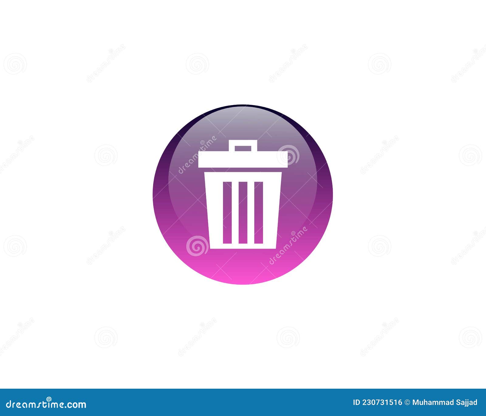 Creative Vector Dustbin Icon Recycle Bin Symbol Trash Sign Stock ...