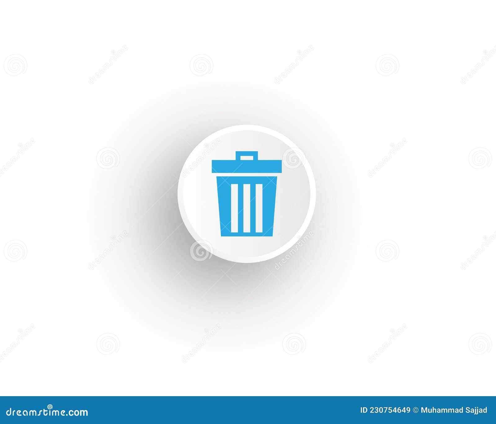 Creative Vector Dustbin Icon Recycle Bin Symbol Trash Sign Stock ...