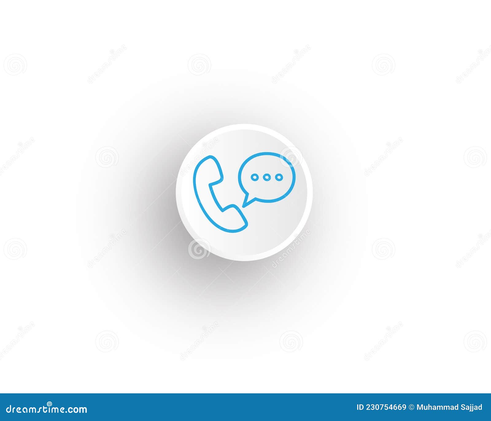 Incoming Call Icon Call Receiving Symbol with Message Icon Stock ...
