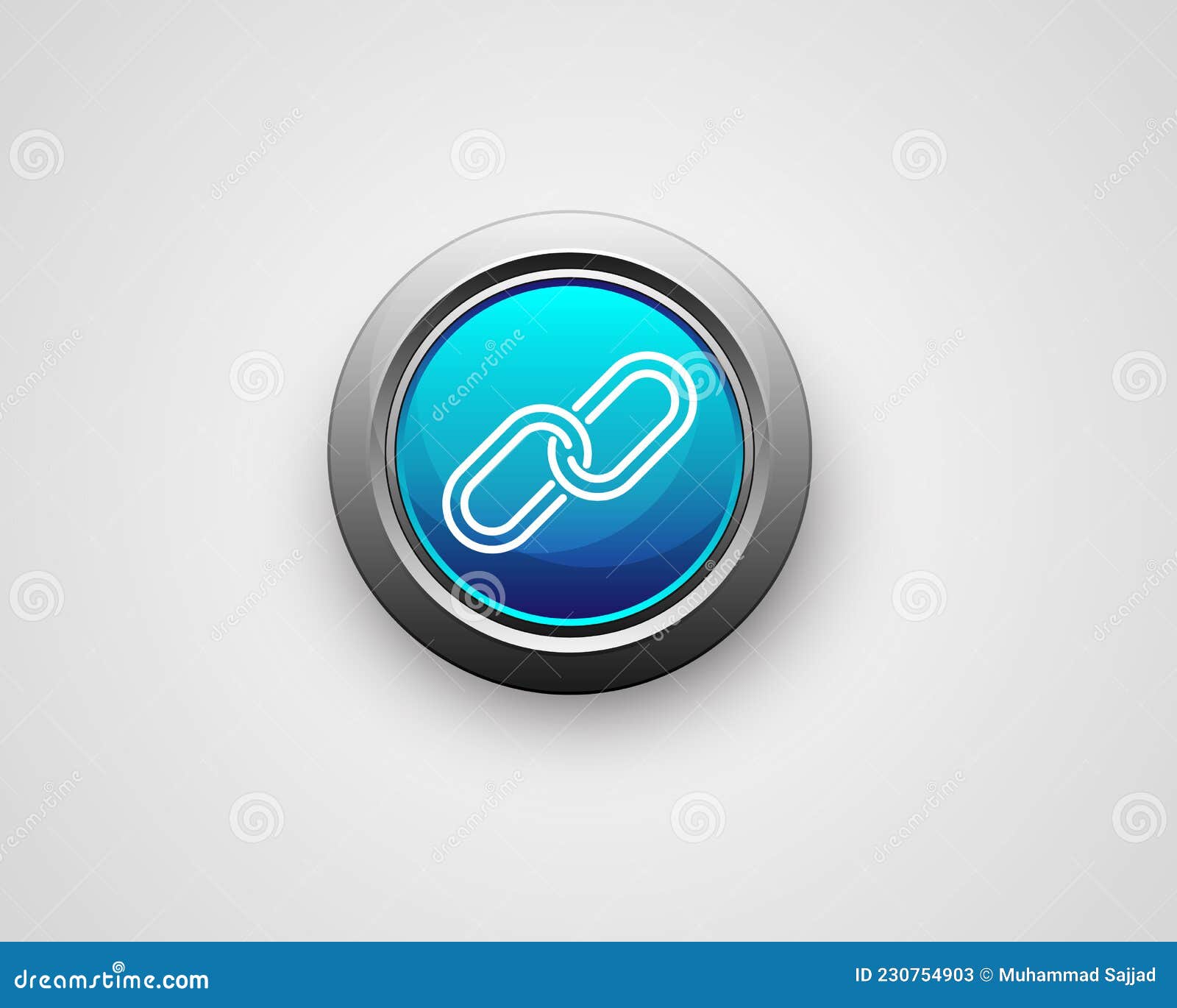 Link Flat Icon Illustration Button Vector Symbol Sign Stock ...