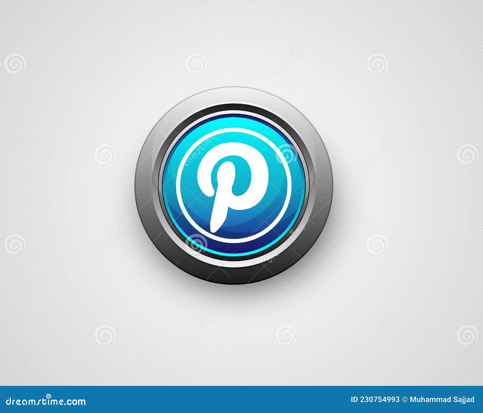 Vector Pinterest Icon Template Sign Symbol Editorial Stock Photo ...
