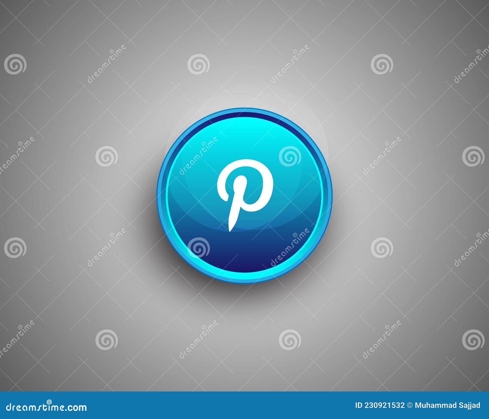 Vector Pinterest Icon Template Sign Symbol Editorial Photography ...