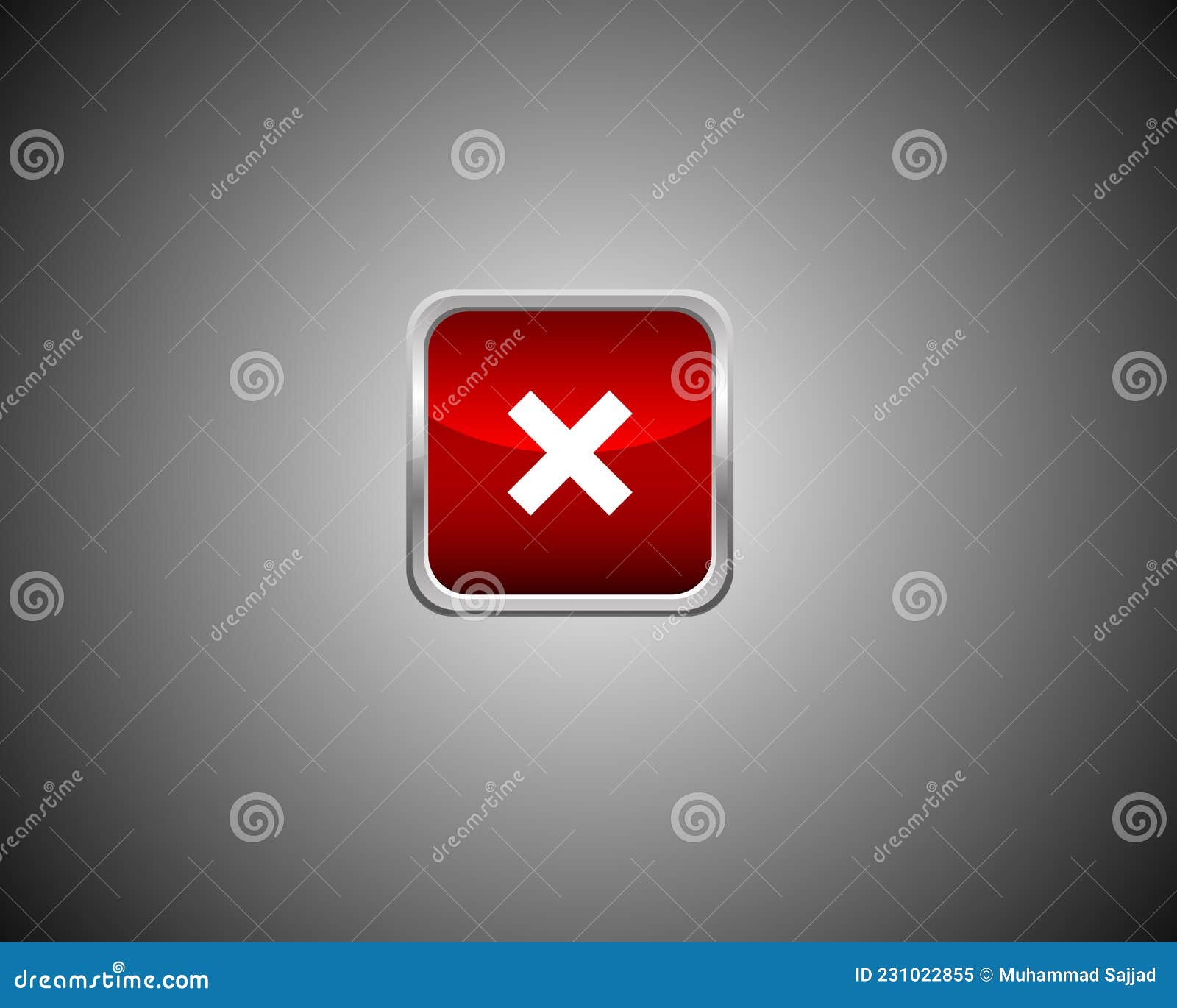 Checkbox Cross X Vector Icon No Wrong Symbol Delete Vote Sign Stock ...