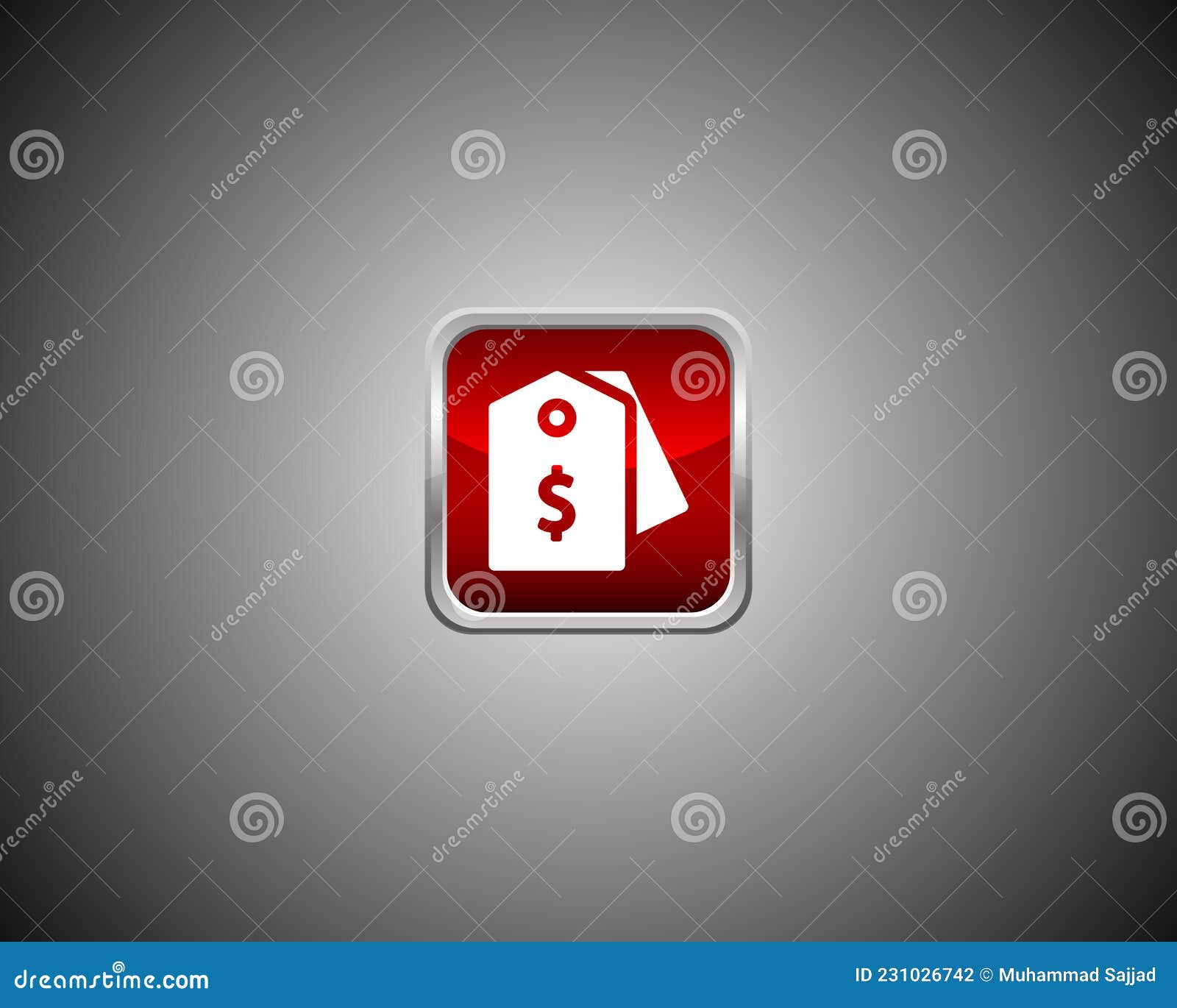 Dollar Price Tag Icon Vector Design Symbol Creative Design Stock ...