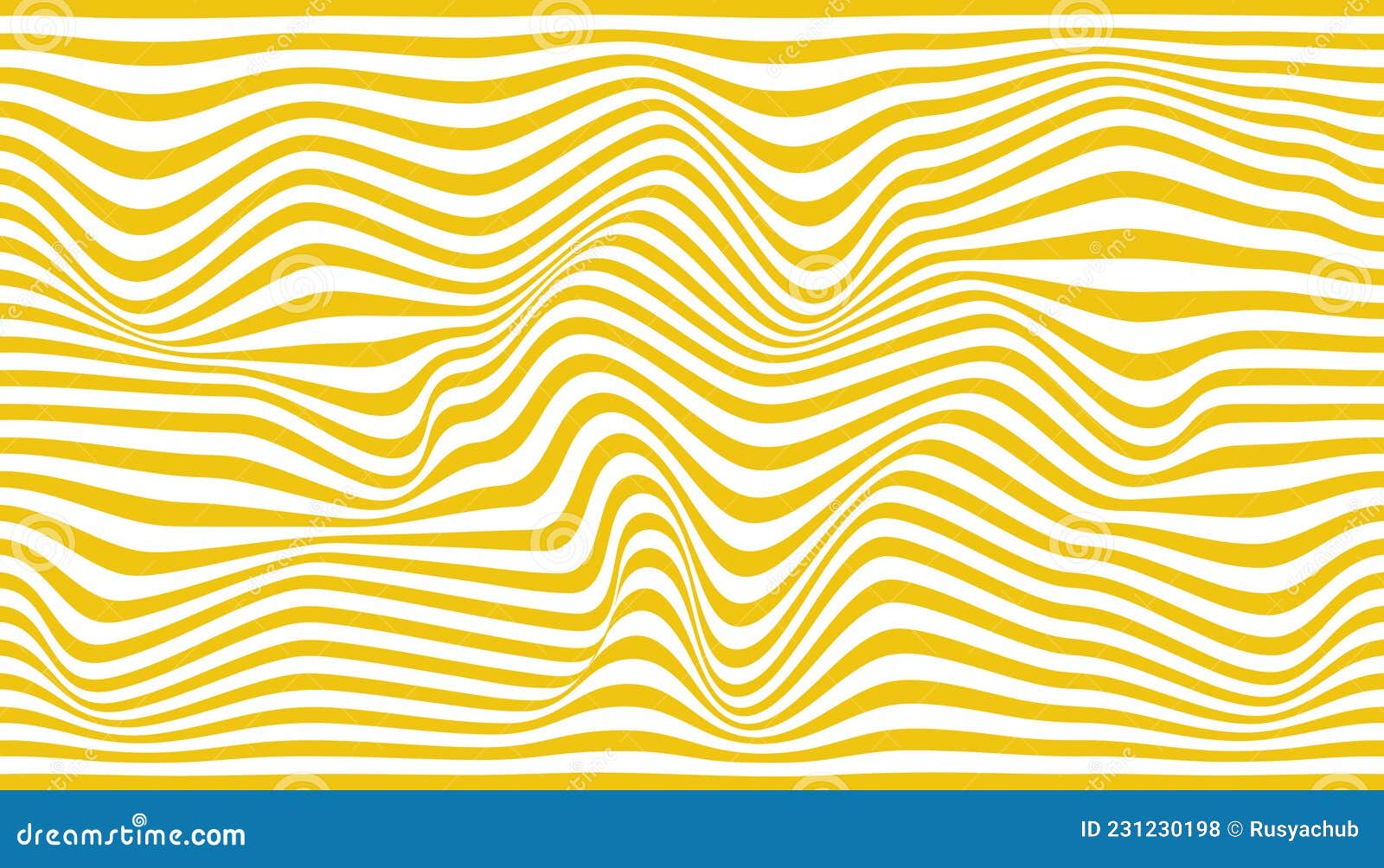 Abstract Modern Background of Wavy Yellow Lines. Stock Vector ...