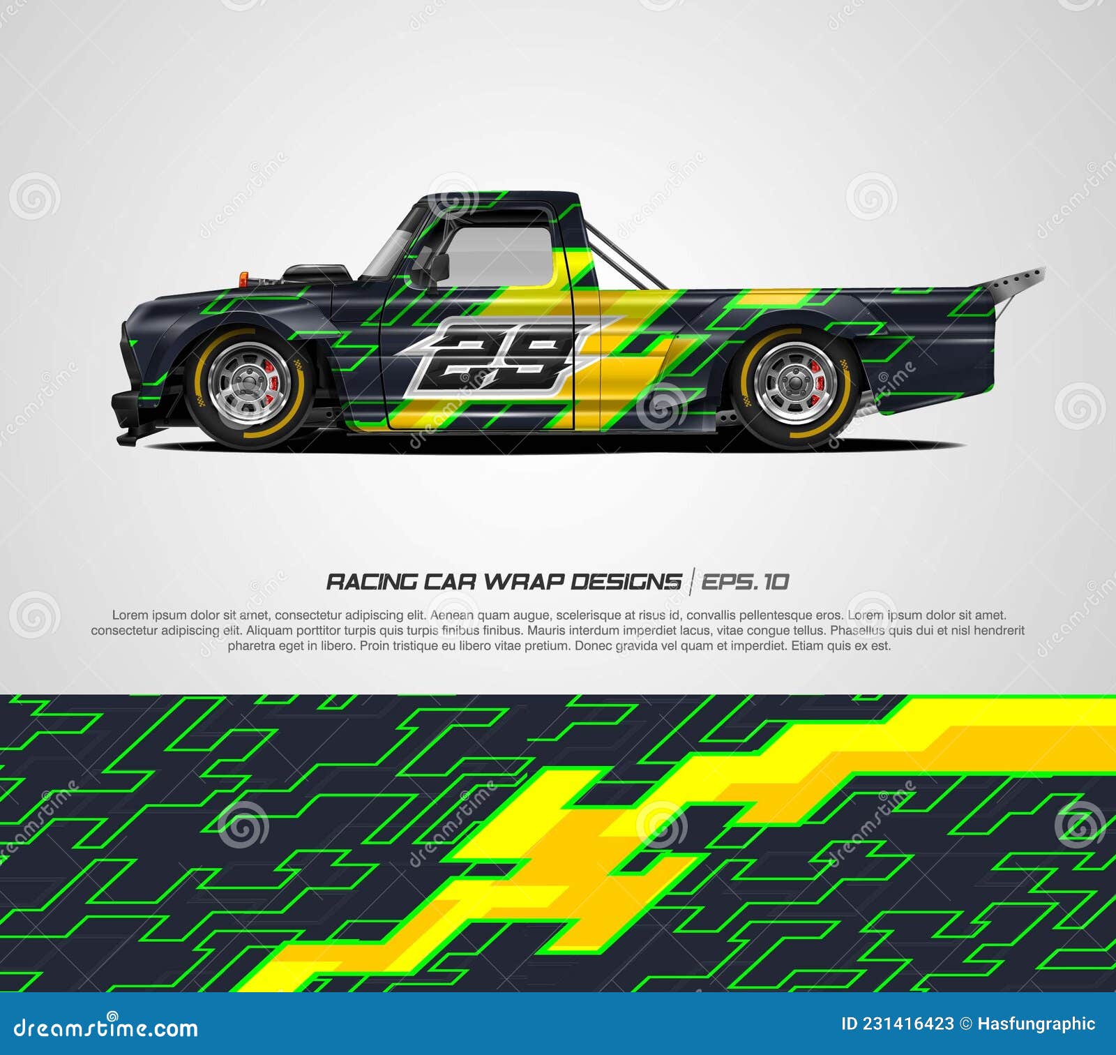 Race Car Livery Designs Cartoon Vector | CartoonDealer.com #209815559