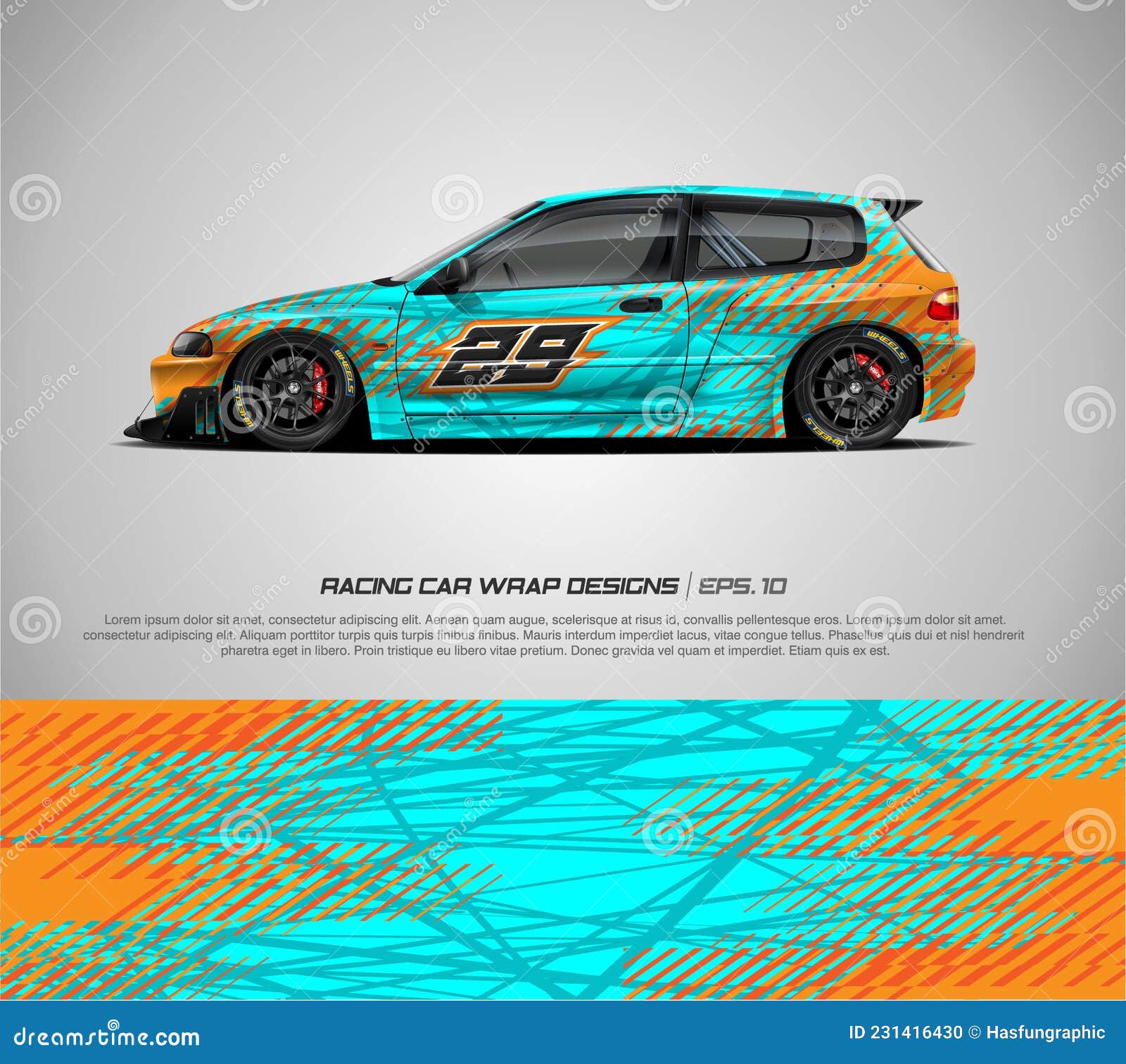Race Car Livery Designs Cartoon Vector | CartoonDealer.com #209815559