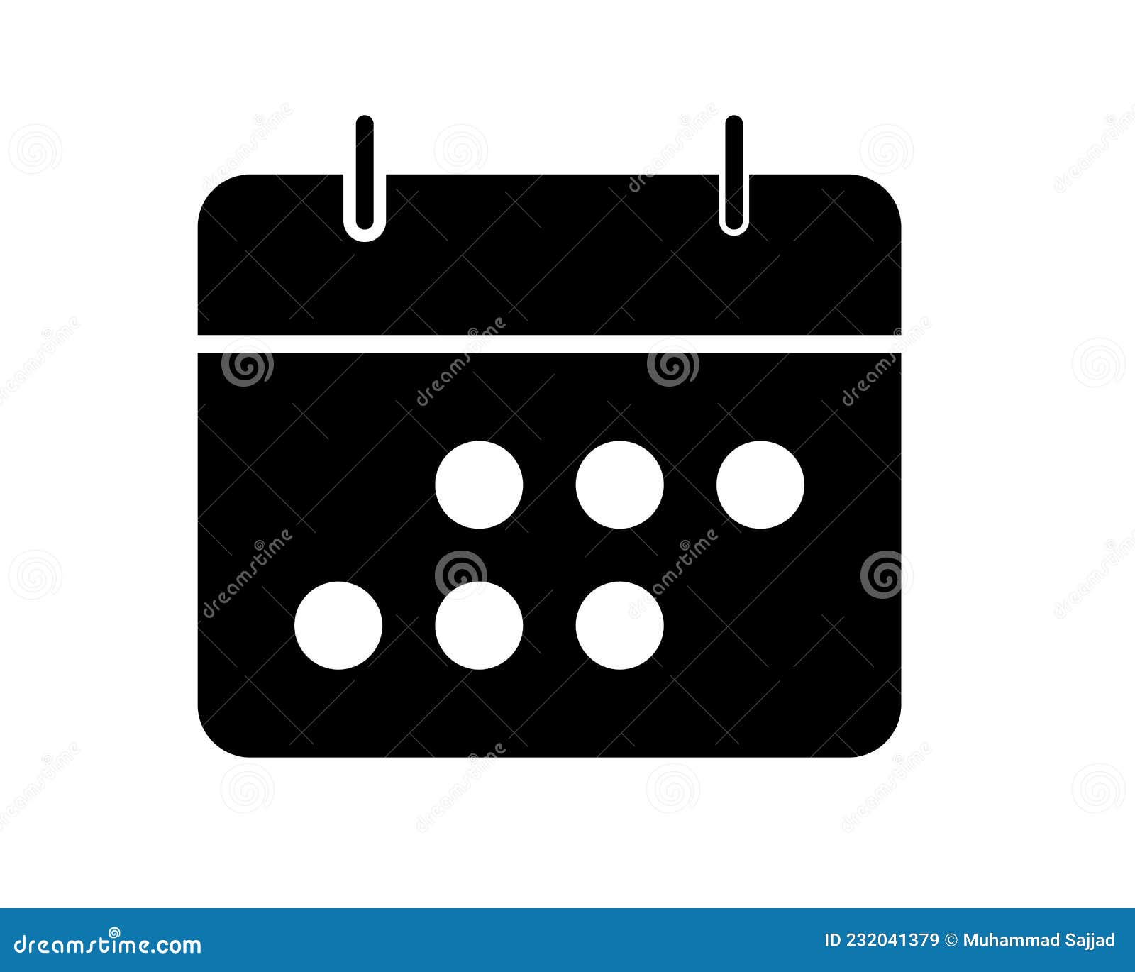Calender December Month Icon, Flat Calender Symbol Stock Illustration ...