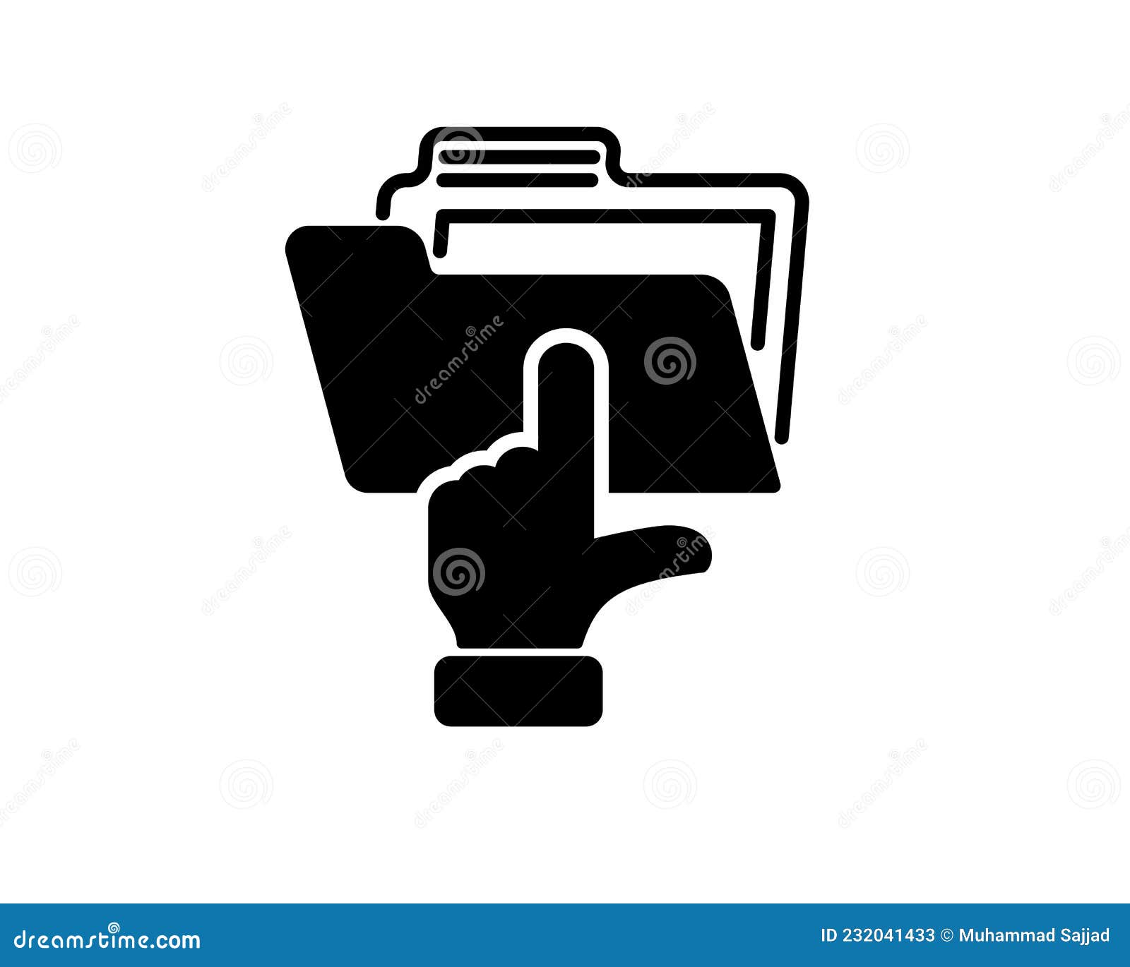 Folder Icon -Vector Computer Folder Logo Stock Illustration ...