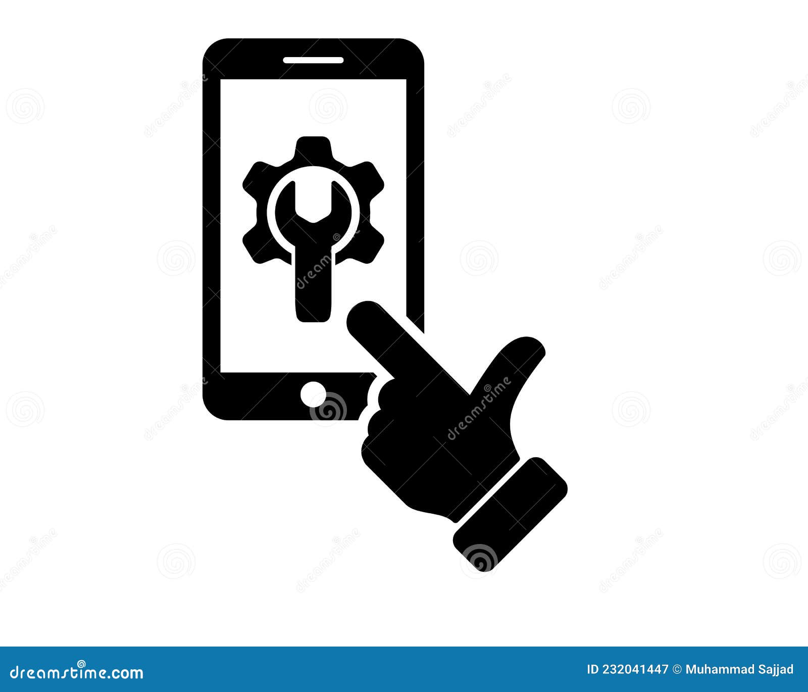Mobile Repairing Logo Template - Mechanic App with Spanner Stock ...