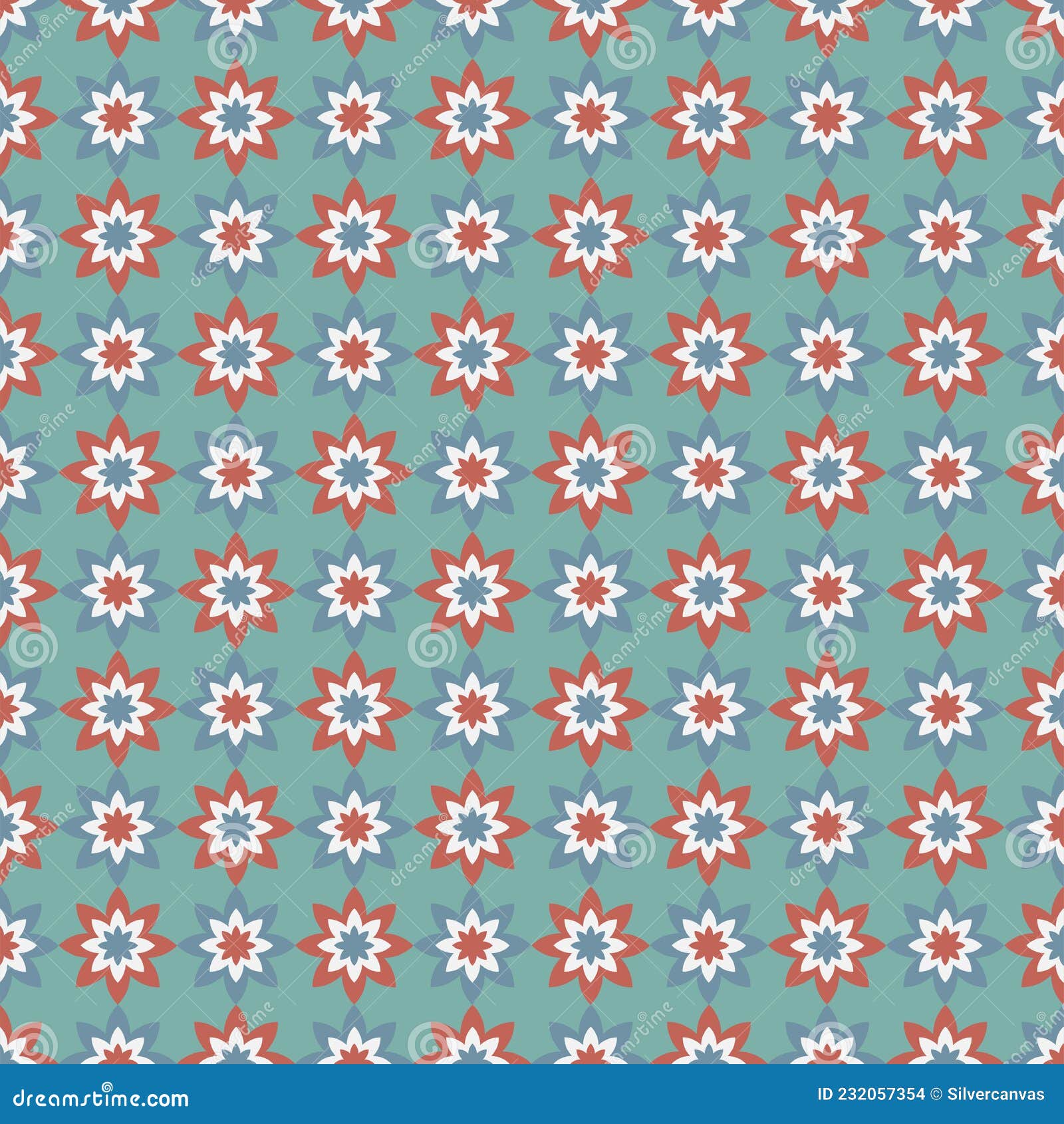 Seamless Pattern Background. Simple Geometric Elements Creating a Pop ...