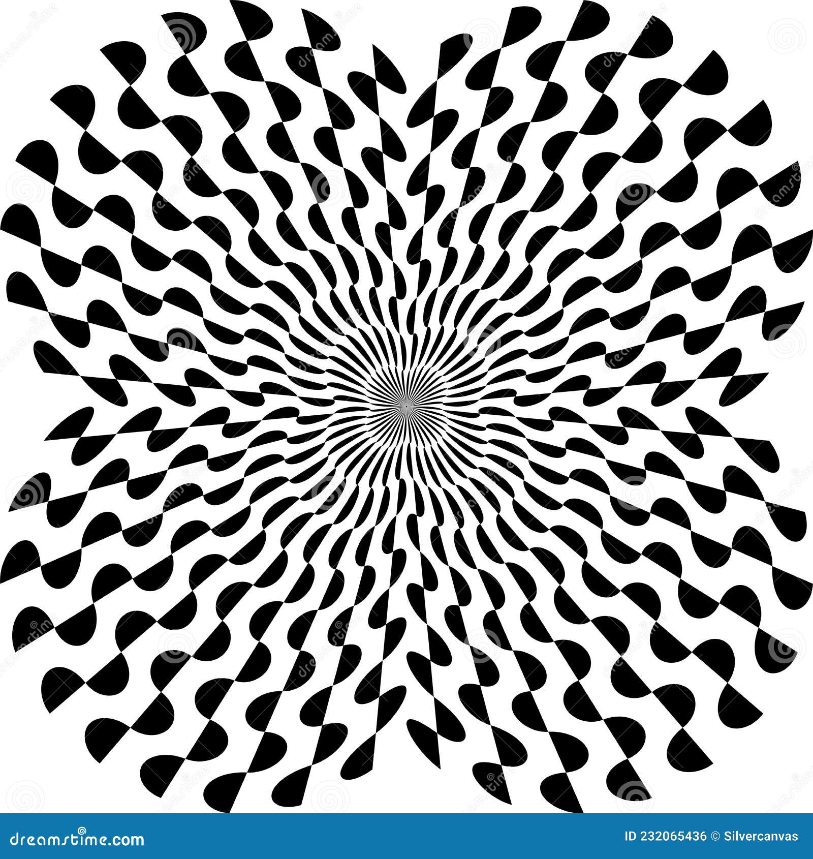 Circular Pattern Background. Simple Geometric Elements Creating a Pop ...