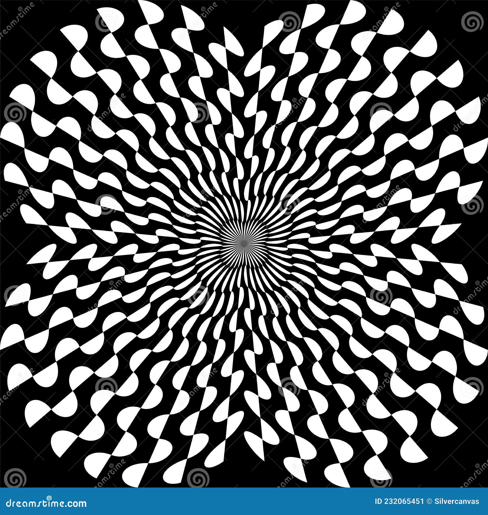 Circular Pattern Background. Simple Geometric Elements Creating a Pop ...