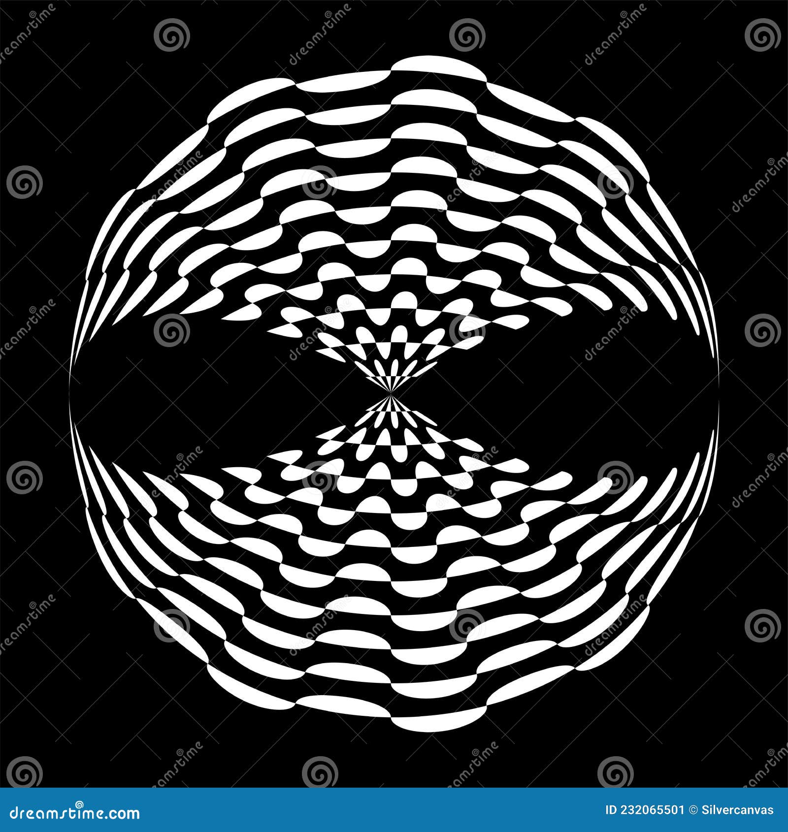 Abstract Alien Like Design Created with Geometrical Form Stock ...