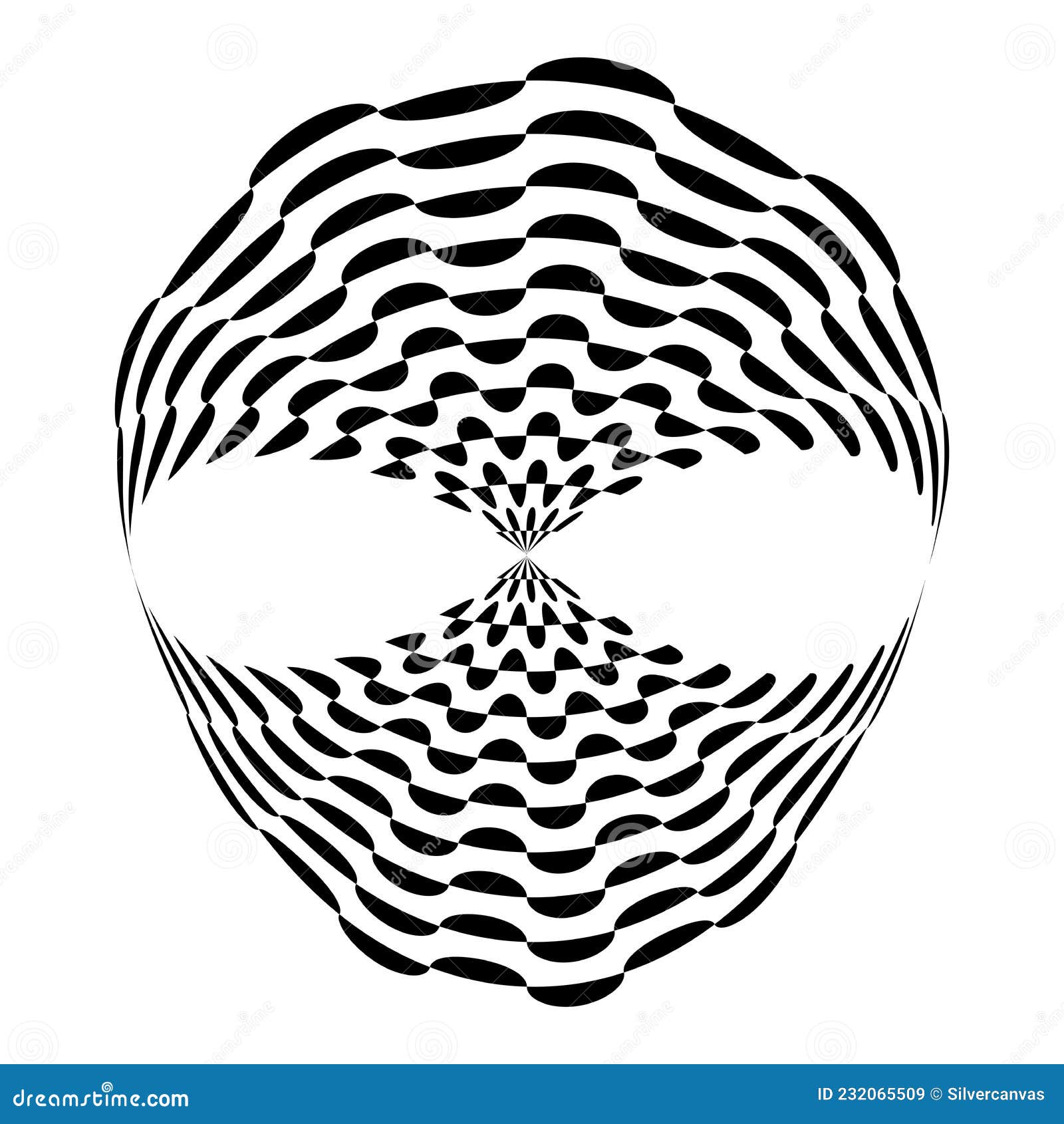Abstract Alien Like Design Created with Geometrical Form Stock ...
