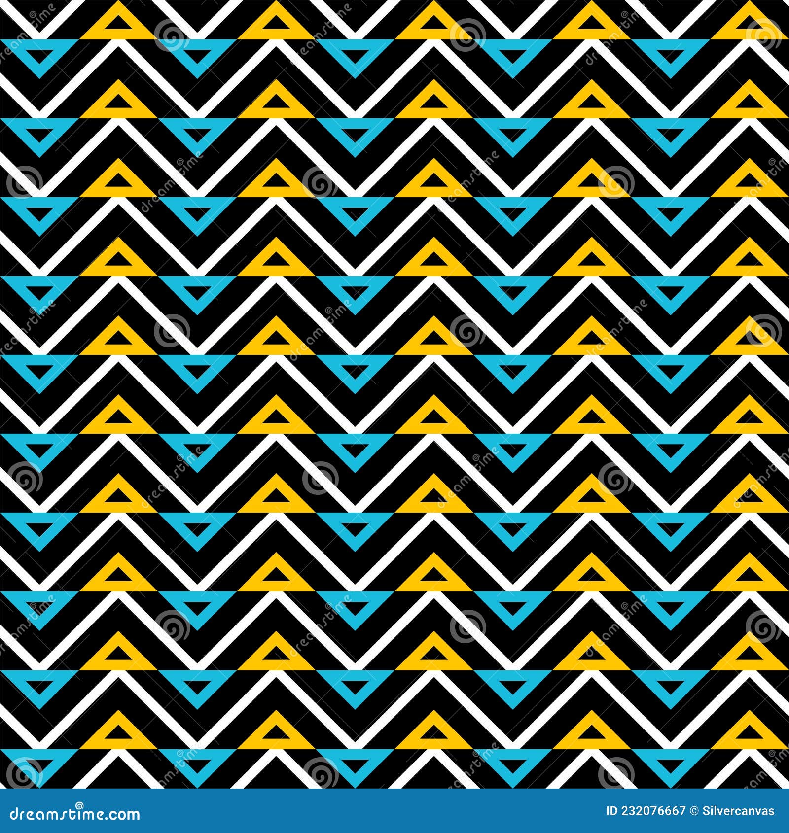 Seamless Pattern Background. Simple Geometric Elements Creating a Pop ...