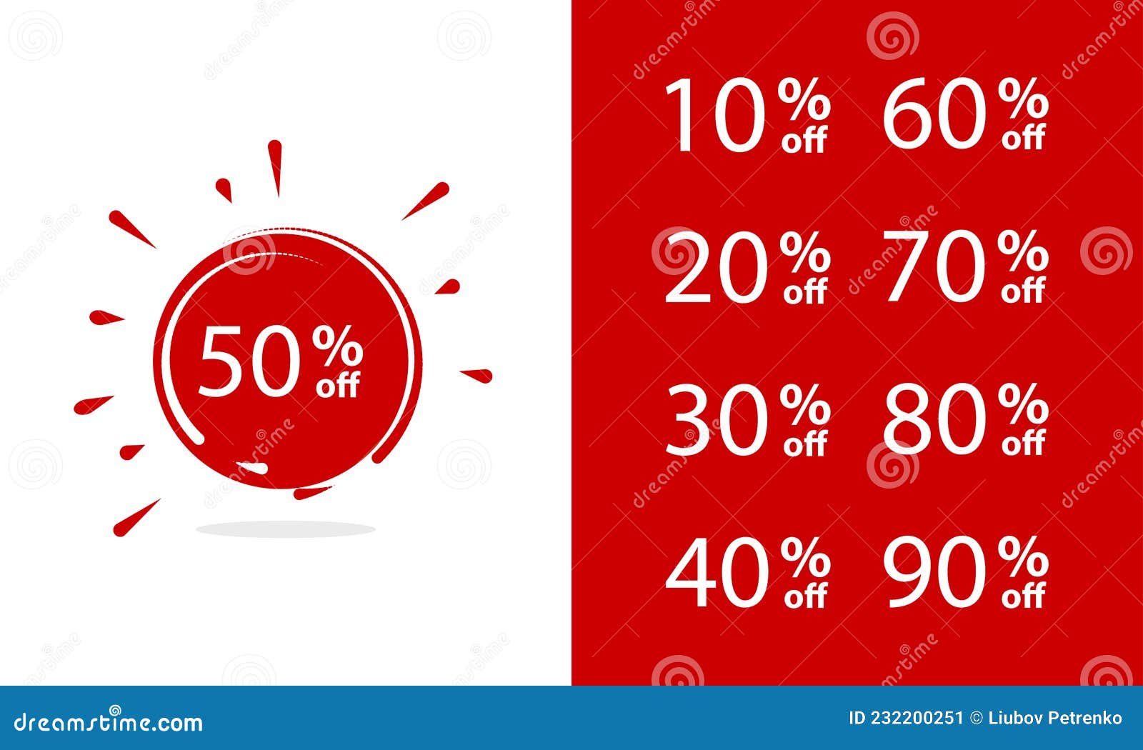 Sale and Discount Labels. Price Off Tag Icon Stock Vector ...