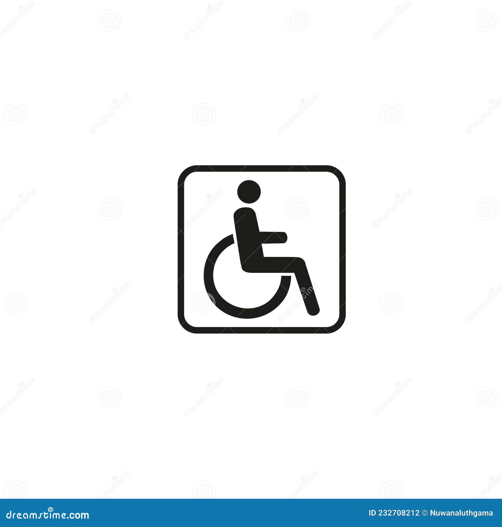 Wheelchair Symbol, Disabled Person Sign, Disabled Sign Stock Vector ...