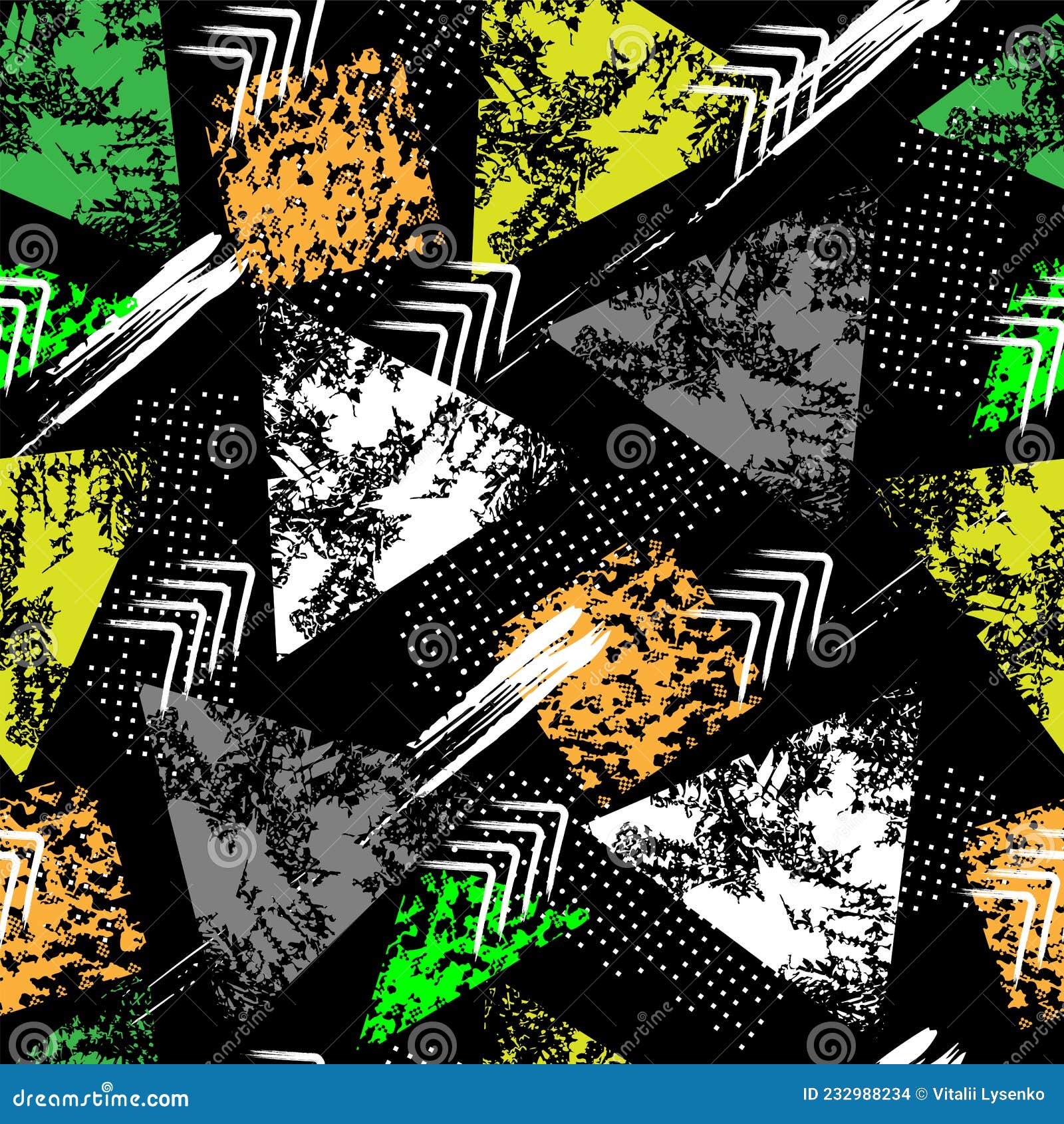 Geometric Elements and Grunge Texture. Stock Vector - Illustration of ...