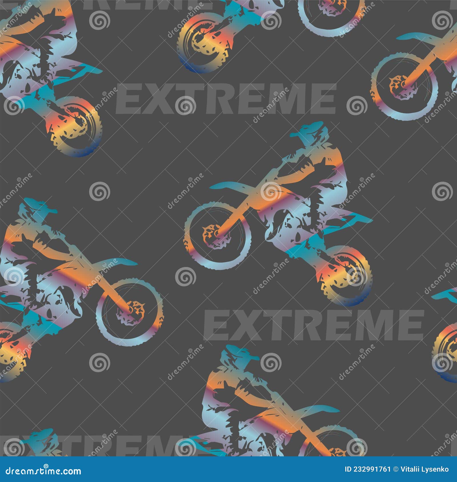 Motocross Text With The Letters Made From Motorcycle Tire Tracks Vector ...