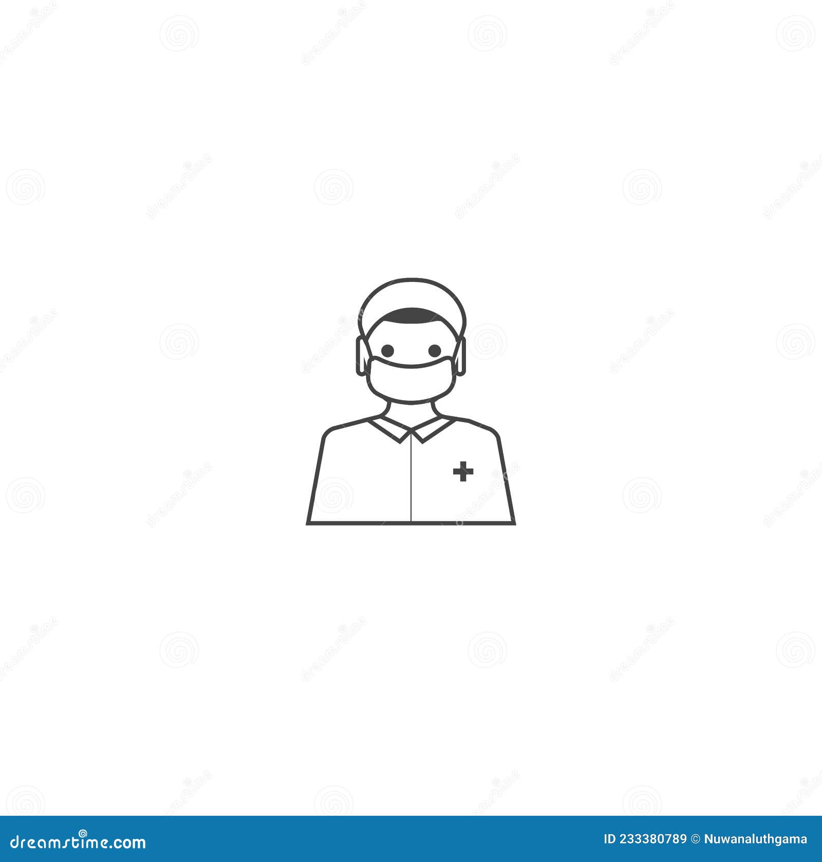 Modern Doctor Wearing Mask, Doctor Vector Icon Stock Vector ...