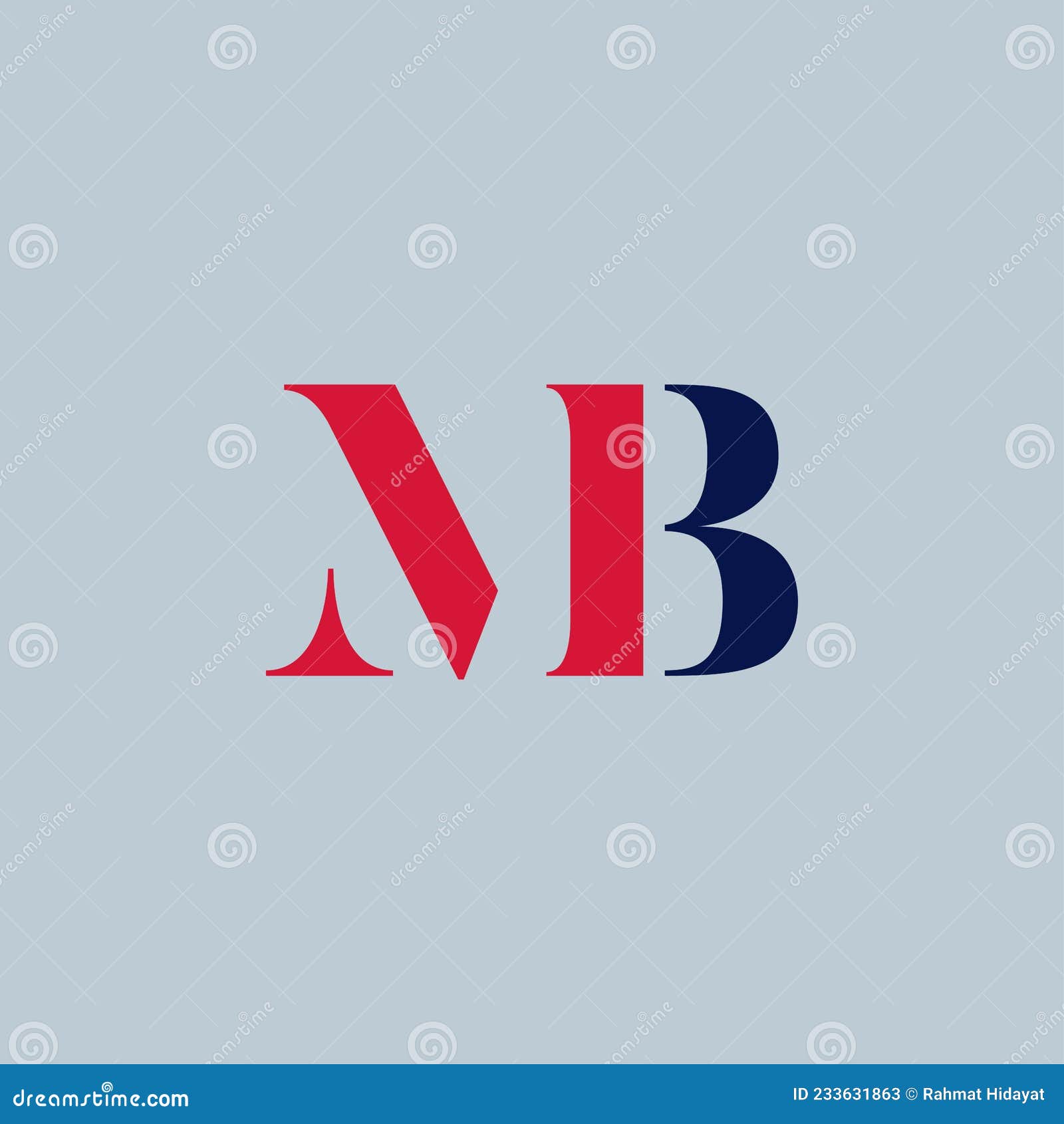 Logo or Icon Letter MB stock vector. Illustration of font - 233631863