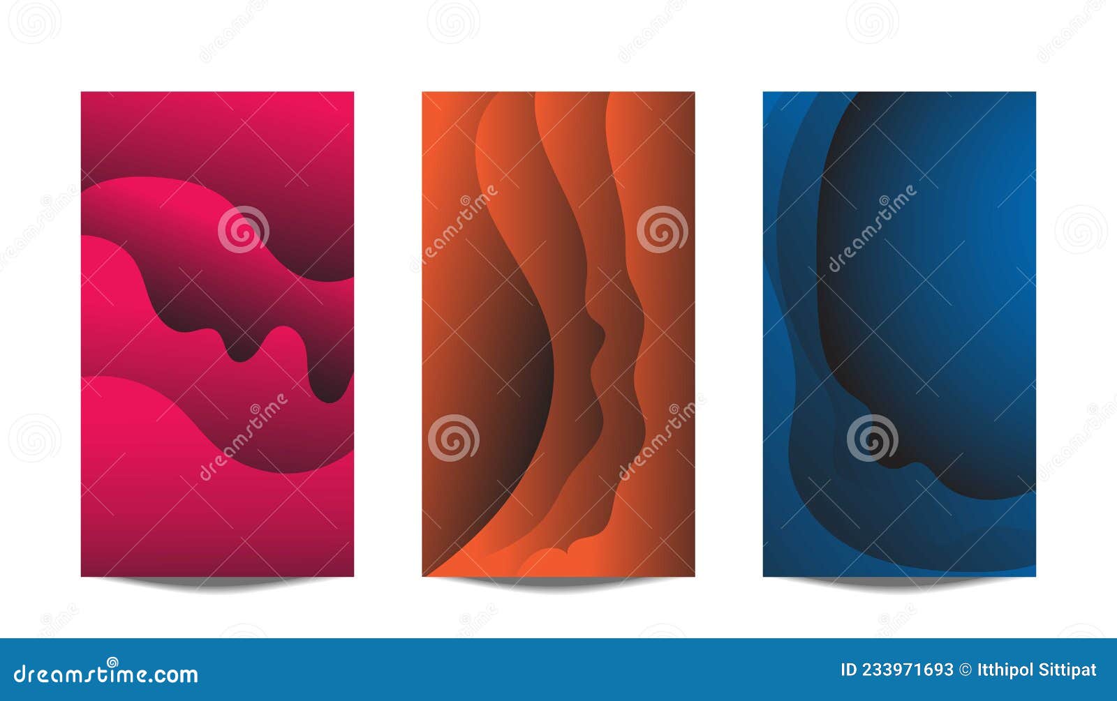 Abstract Background Paper in Blue. A4 Abstract Color 3d Paper Art ...