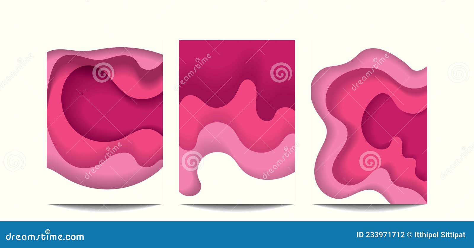 Abstract Background Paper in Blue. A4 Abstract Color 3d Paper Art ...