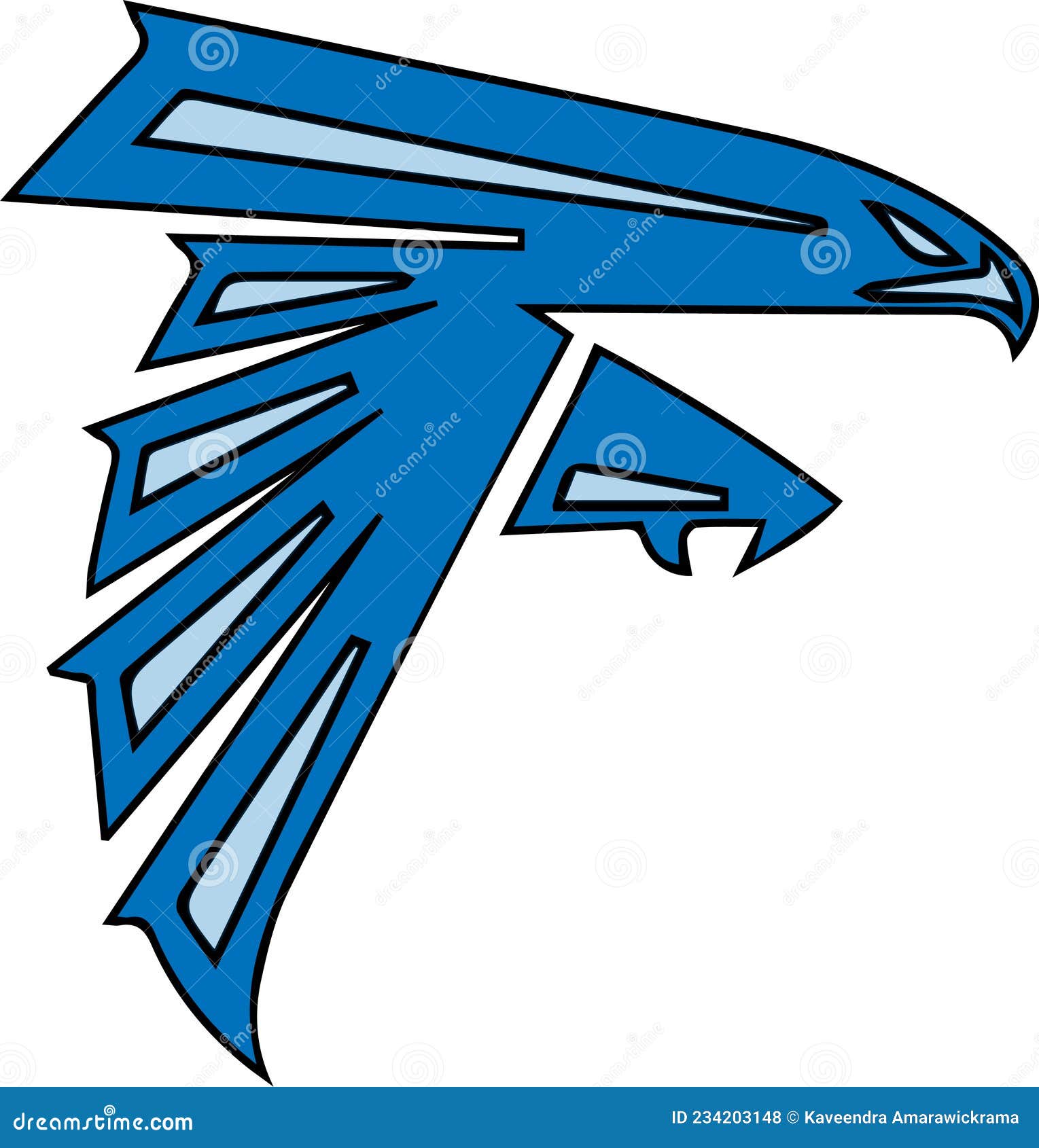 Vector Atlanta Falcons Logo Design on White Editorial Stock Photo ...