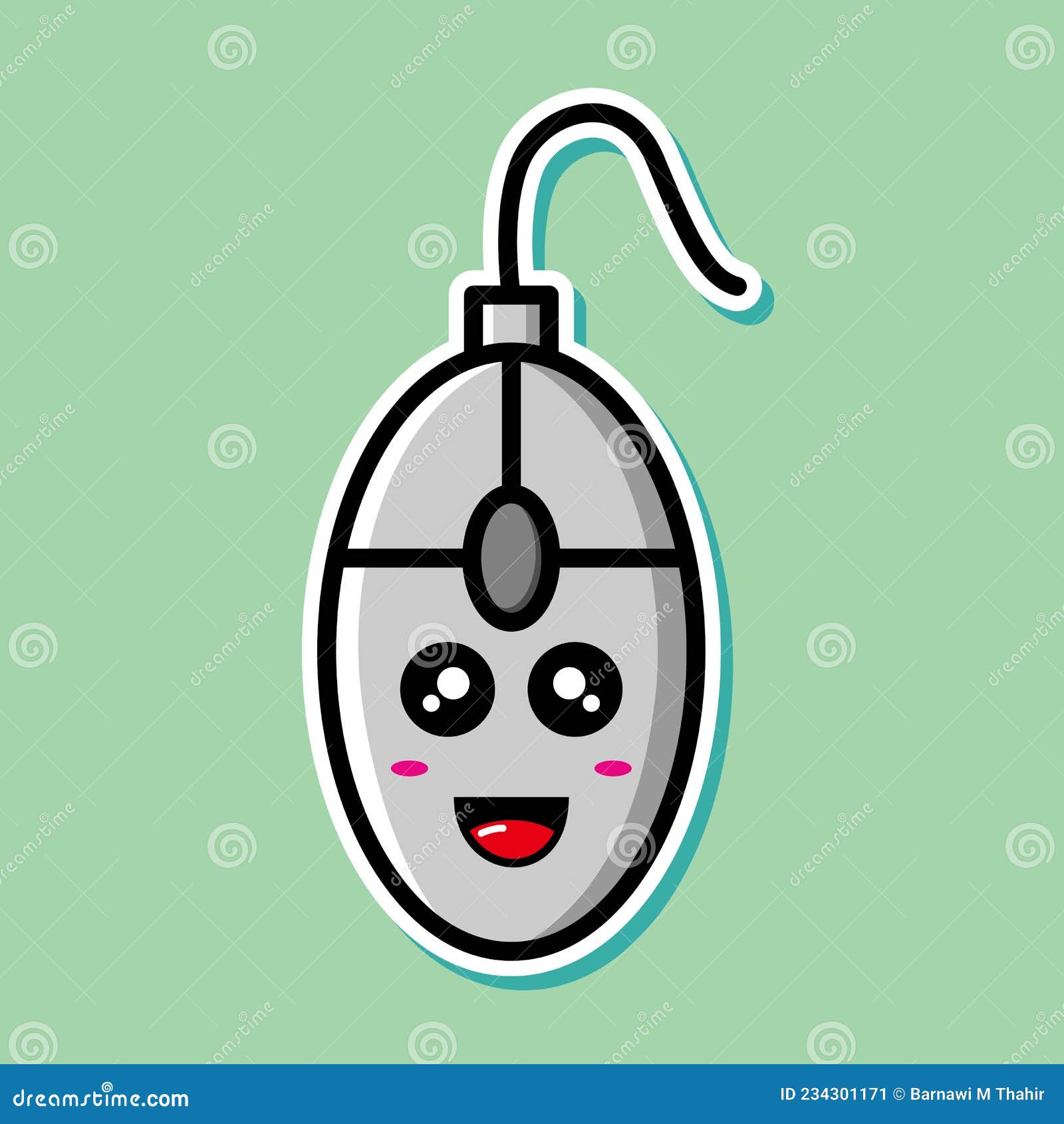 Cute mouse icon design stock vector. Illustration of graphic - 234301171