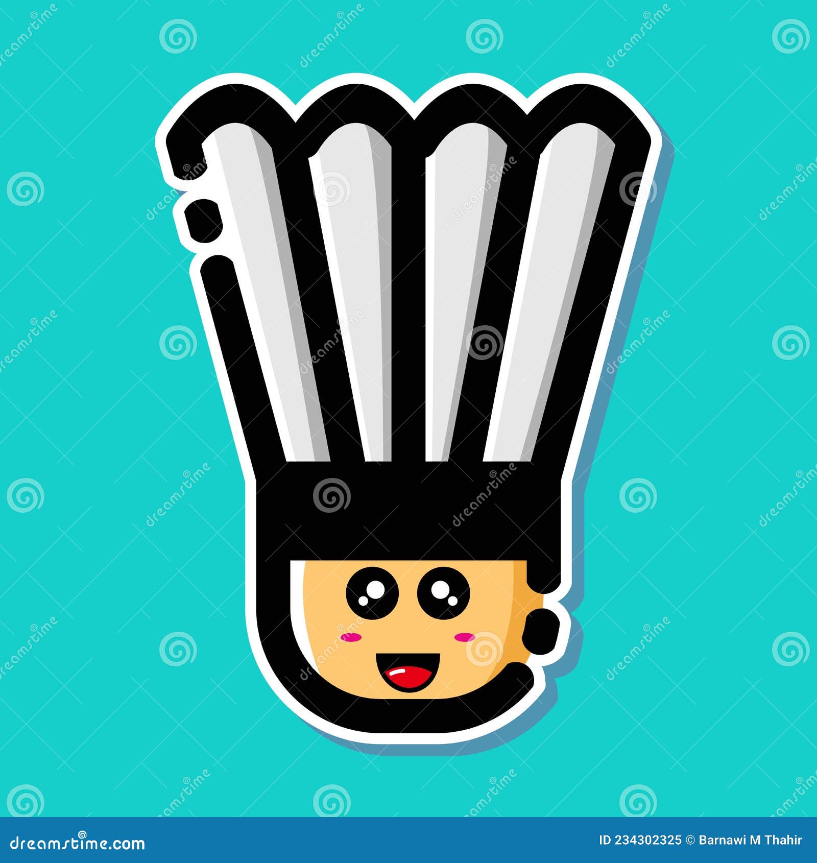 Cute Shuttlecock Mascot Vector Stock Vector - Illustration of game ...