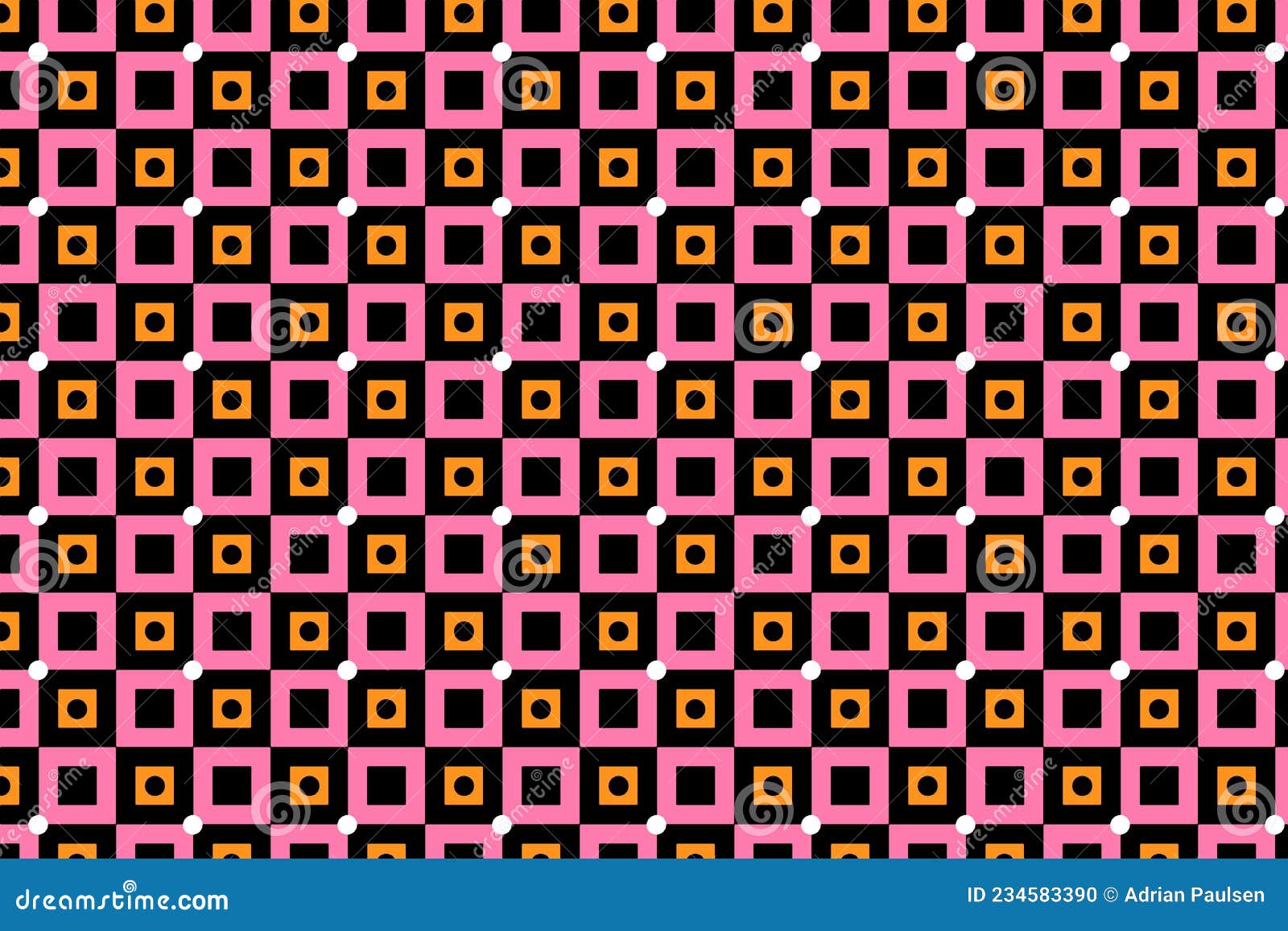 Background Pattern with Black and Pink Blocks Stock Illustration ...
