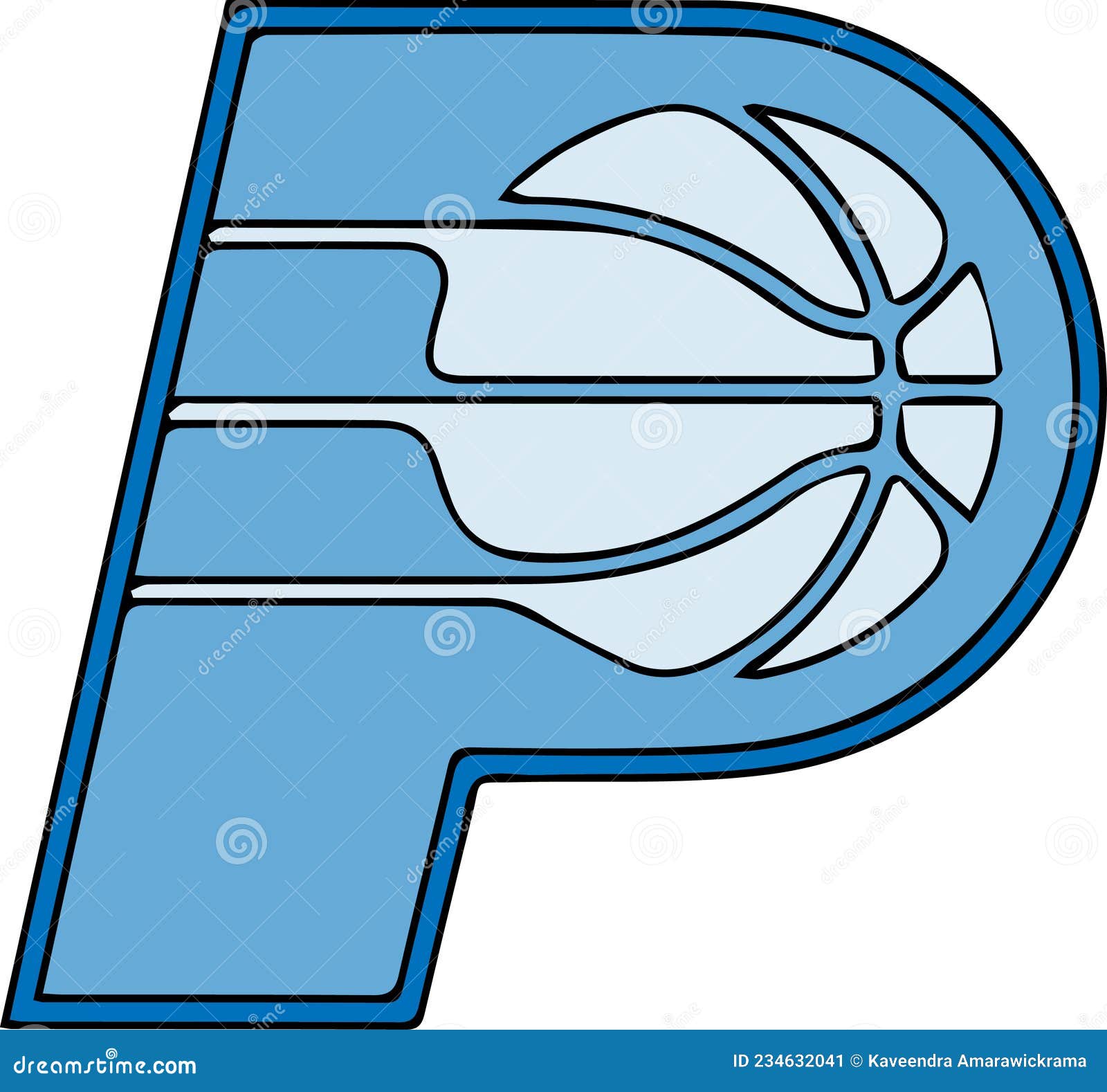 Abstract Indiana Pacers Teams Logo Design on White Stock Vector ...