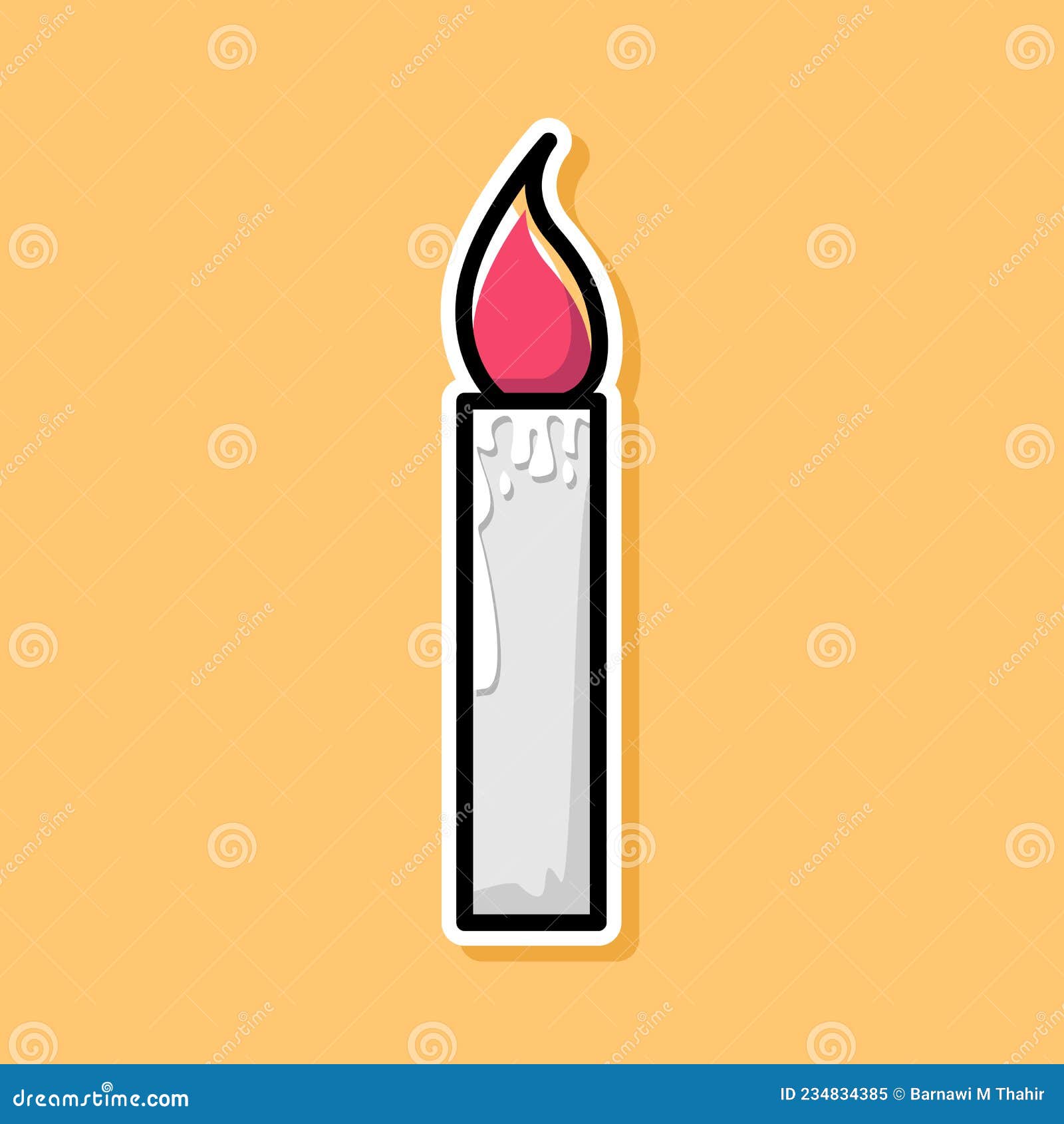 Candle icon design vector stock vector. Illustration of single - 234834385