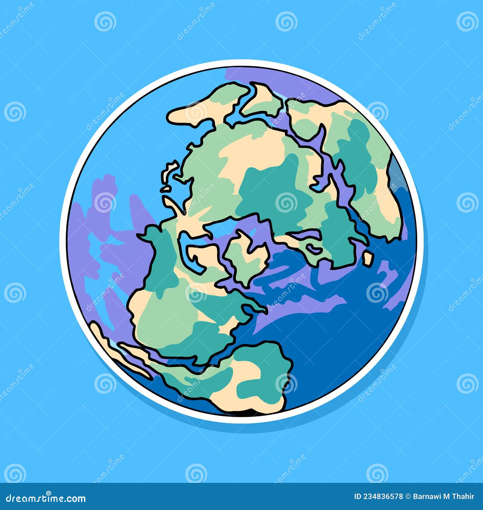 Earth icon vector design stock vector. Illustration of europe - 234836578