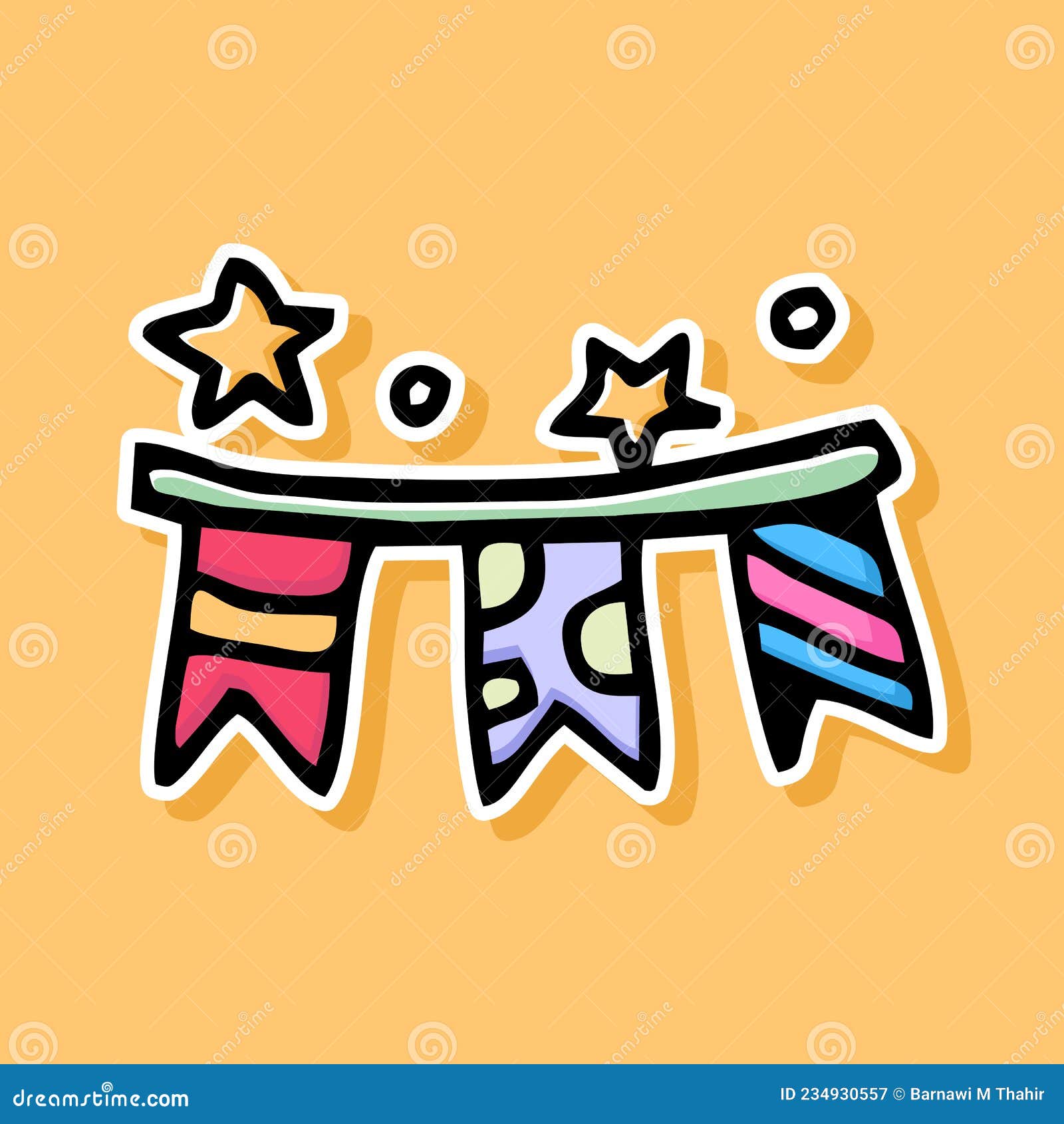 Party Flags Icon Vector Design Stock Vector - Illustration of design ...