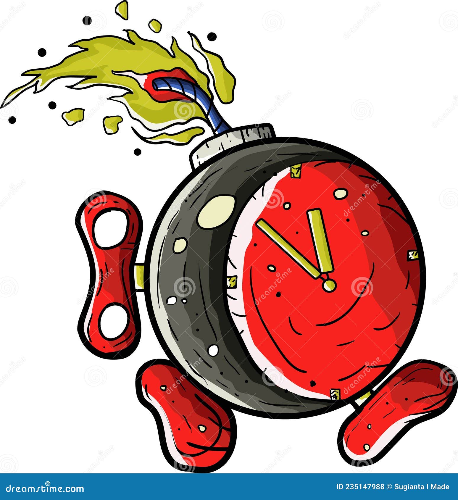 Time bomb color vector stock vector. Illustration of icon - 235147988