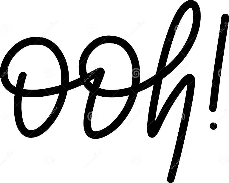 Ooh Comic Book Sound Effects Onomatopoeia Decorative Word Collection ...