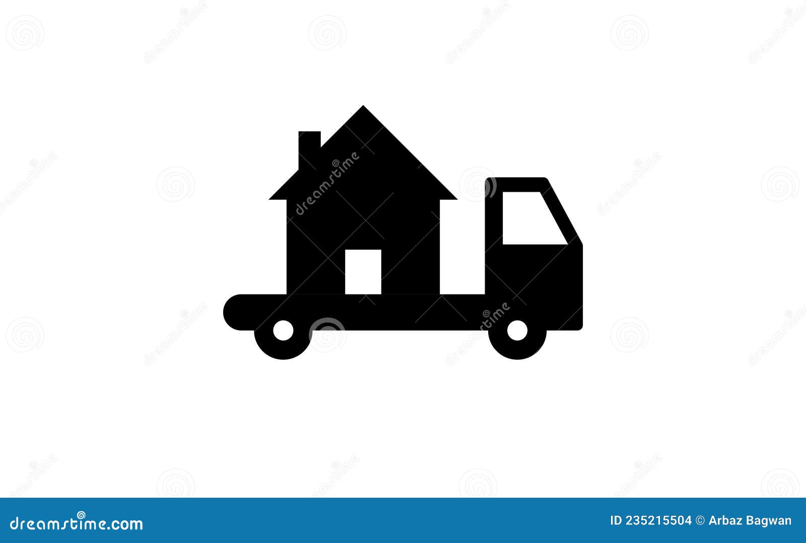 Home Move Services Logo Design Template Stock Vector - Illustration of ...