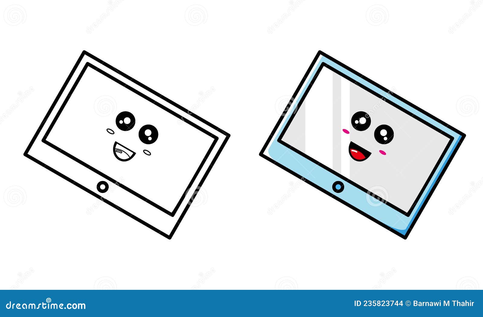 Monitor Icon Design Coloring Book for Kids Stock Vector - Illustration ...