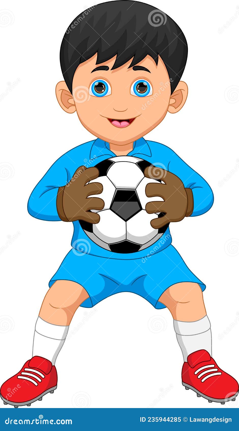 Cartoon Goalkeeper Gloves Stock Photo | CartoonDealer.com #170408280