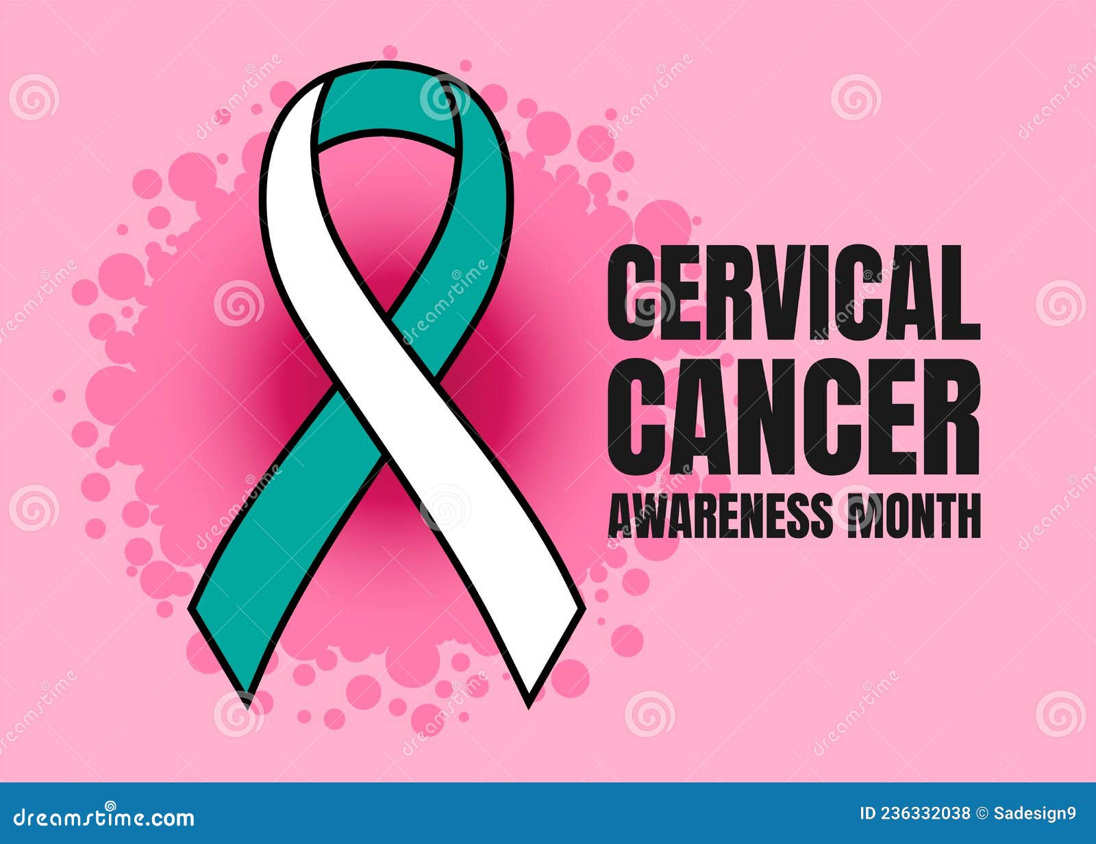 Cervical Cancer Awareness Month Banner. Stock Vector - Illustration of ...