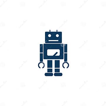 Robo Icon, Robotics Symbol, Artificial Intelligence Robo Sign Stock ...