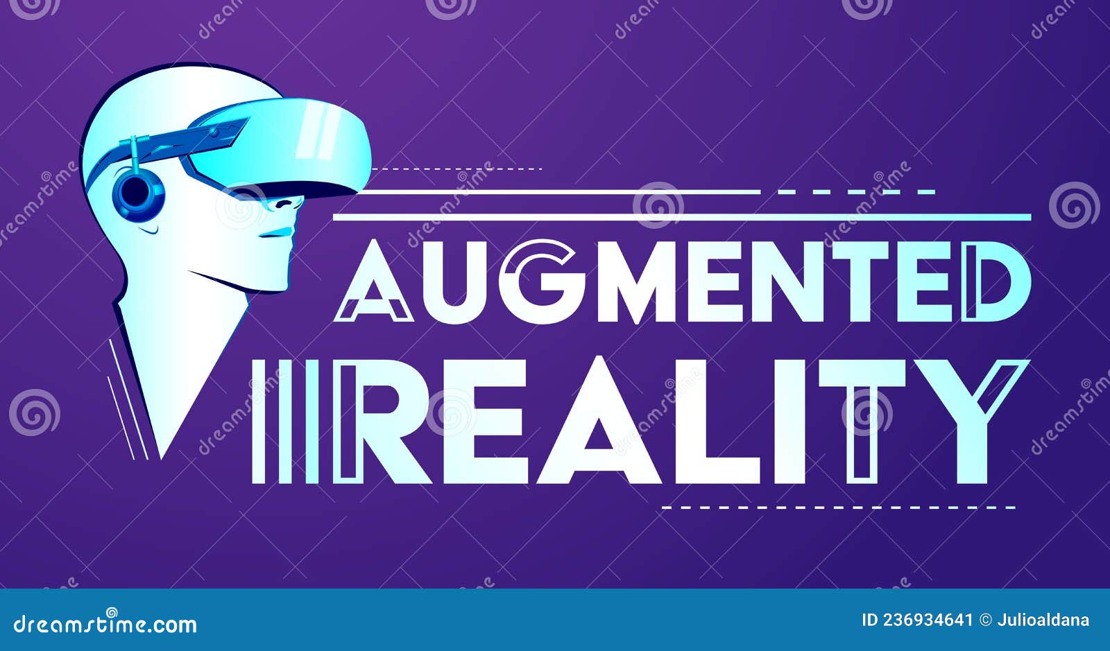 Augmented Reality Design Emblem Vector Illustration. Stock Vector ...