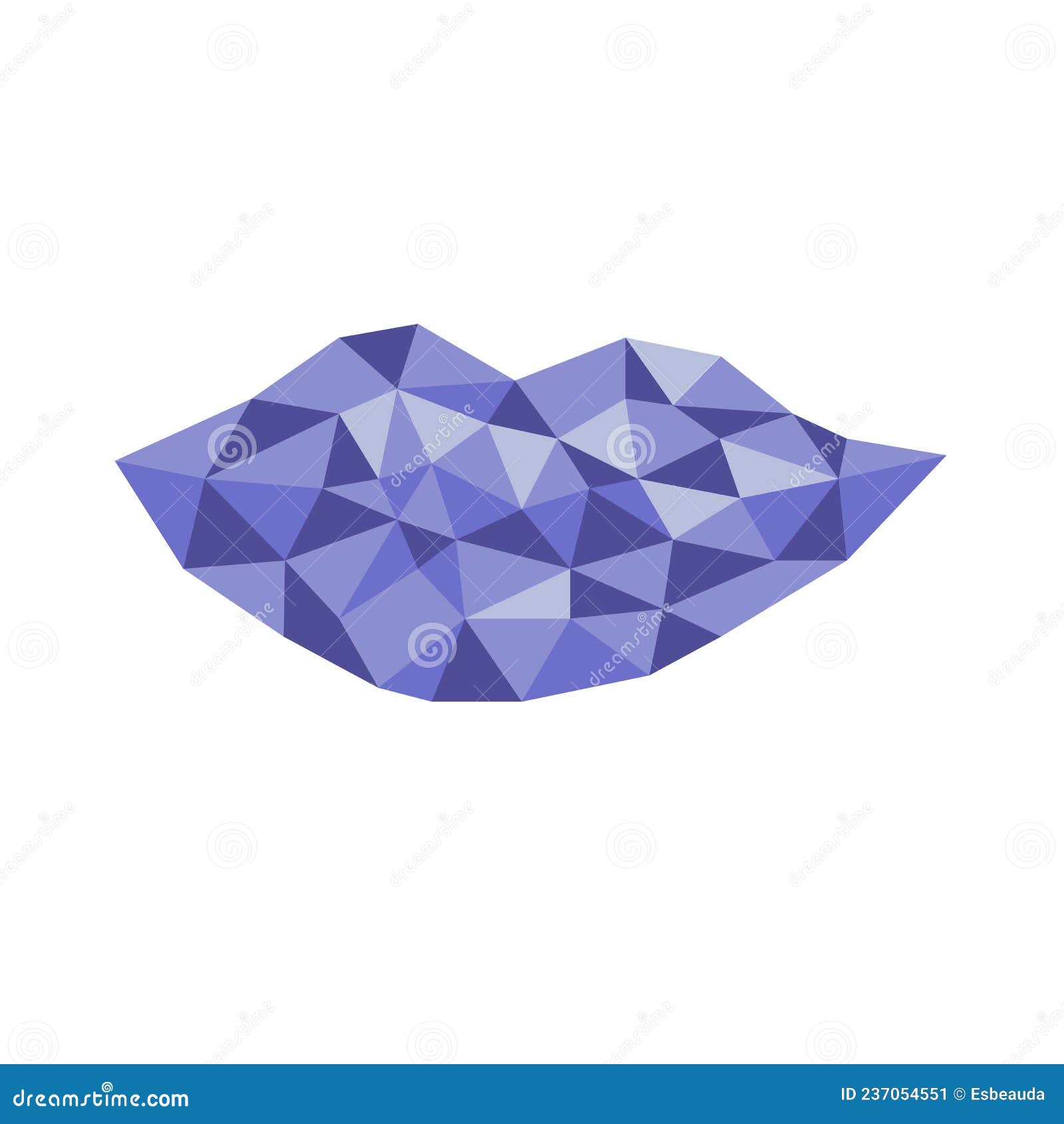 WebPolygonal Geometric Crystal Lip Symbol Suitable for Best Award or ...