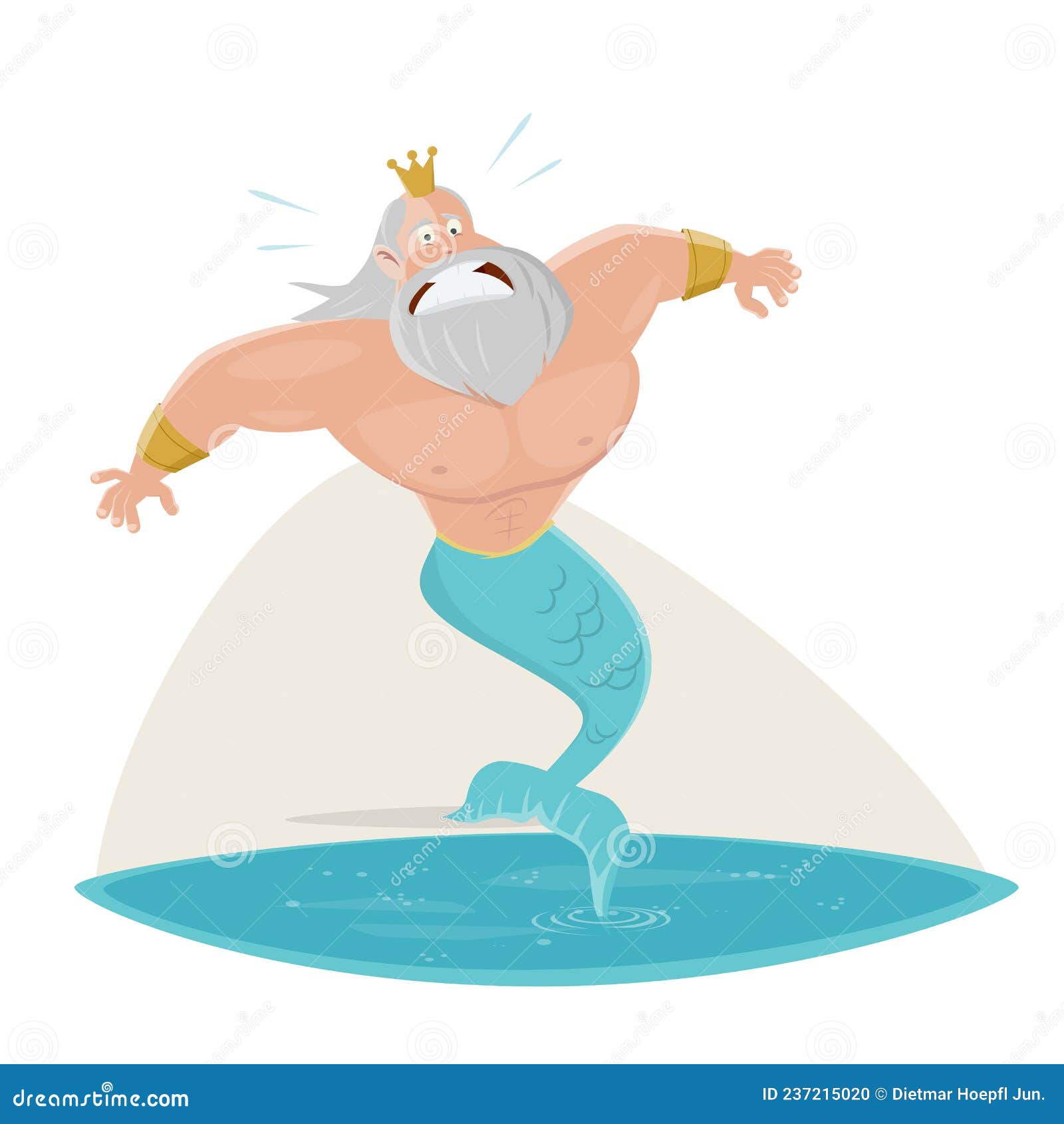 Cartoon Fox Afraid. Frightened, Confused, Embarrassed, Puzzled ...