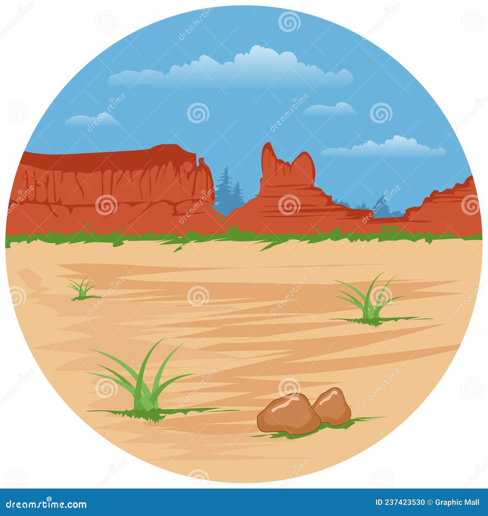 Landforms Cartoon Vector | CartoonDealer.com #67387409
