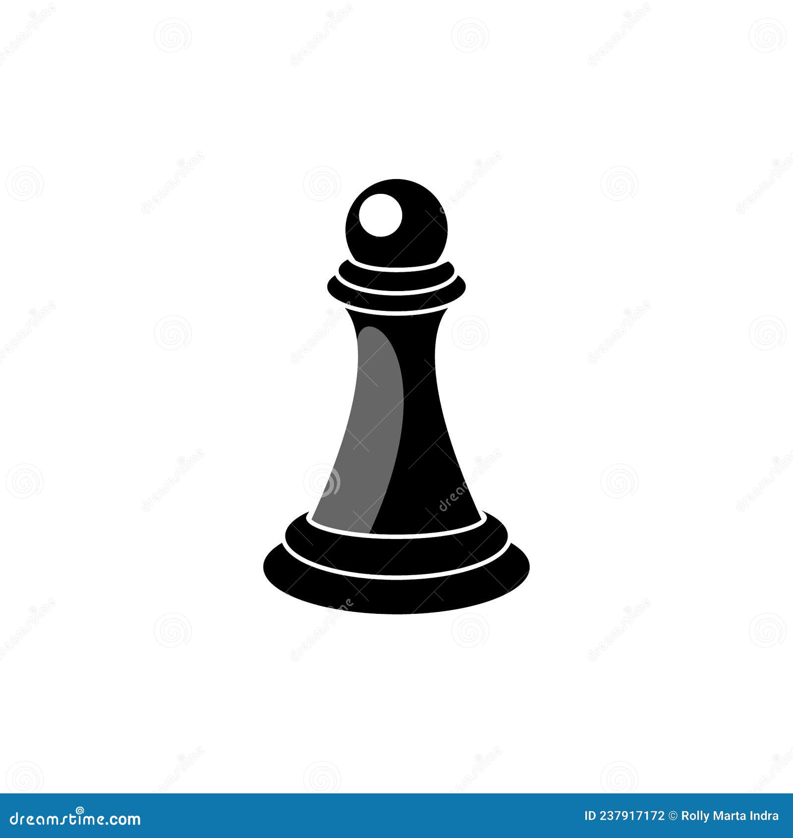 Web Vector Chess pawn. stock vector. Illustration of black - 237917172