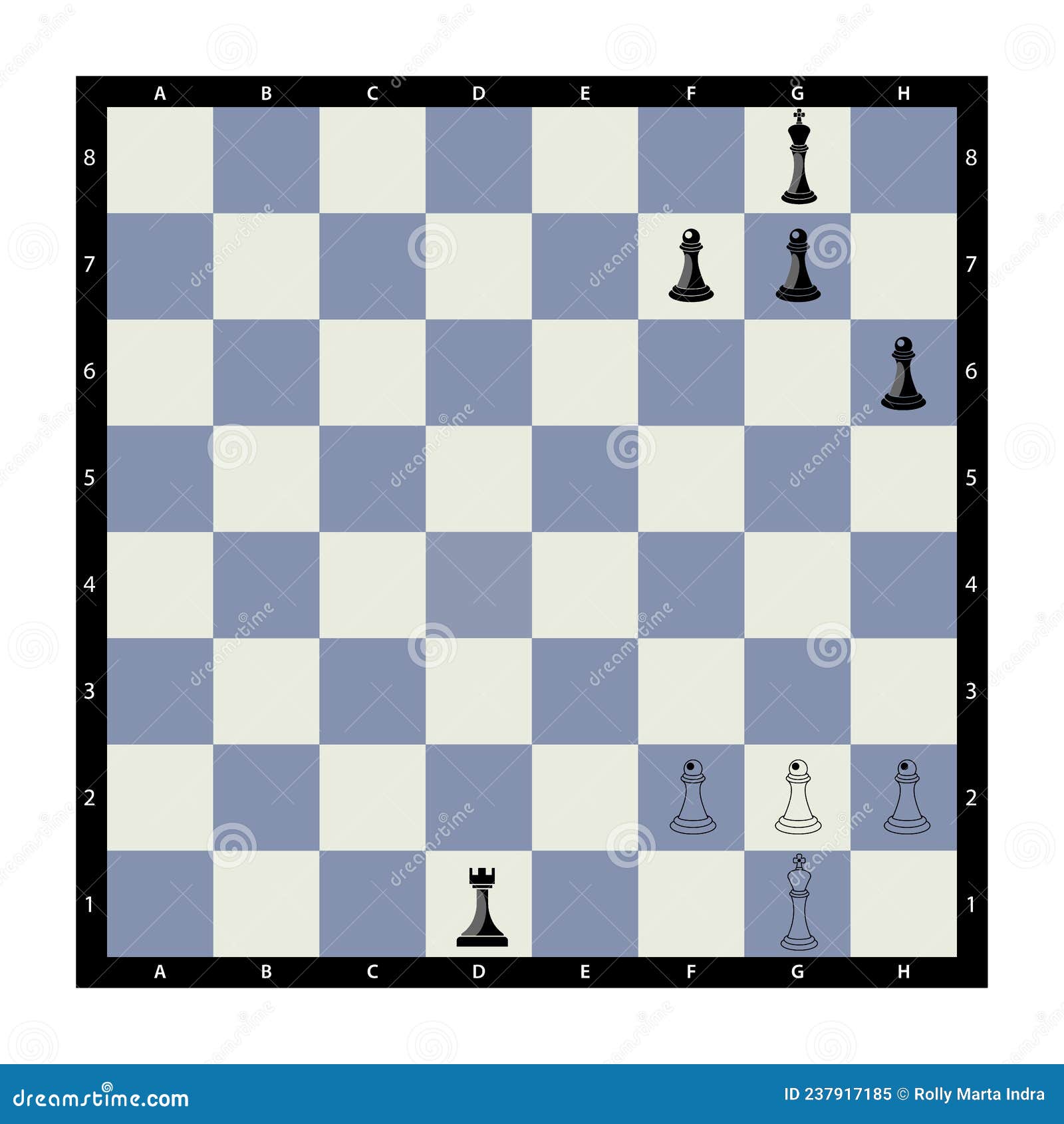 Chess. Vector Illustration of a Chess Pawn. Kings, Queens, Rooks ...